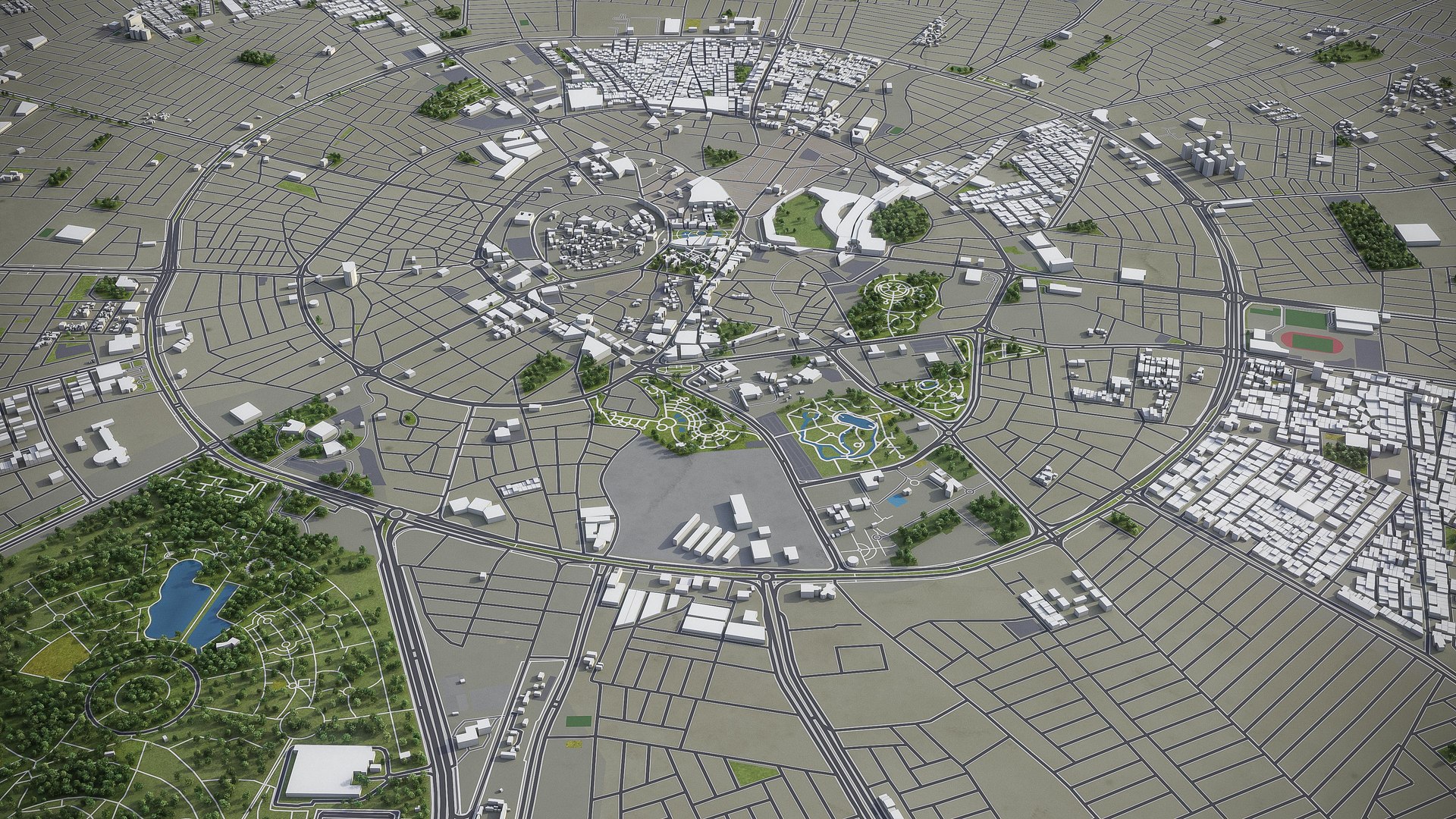 3D Erbil Surrounding - Model - TurboSquid 1494316