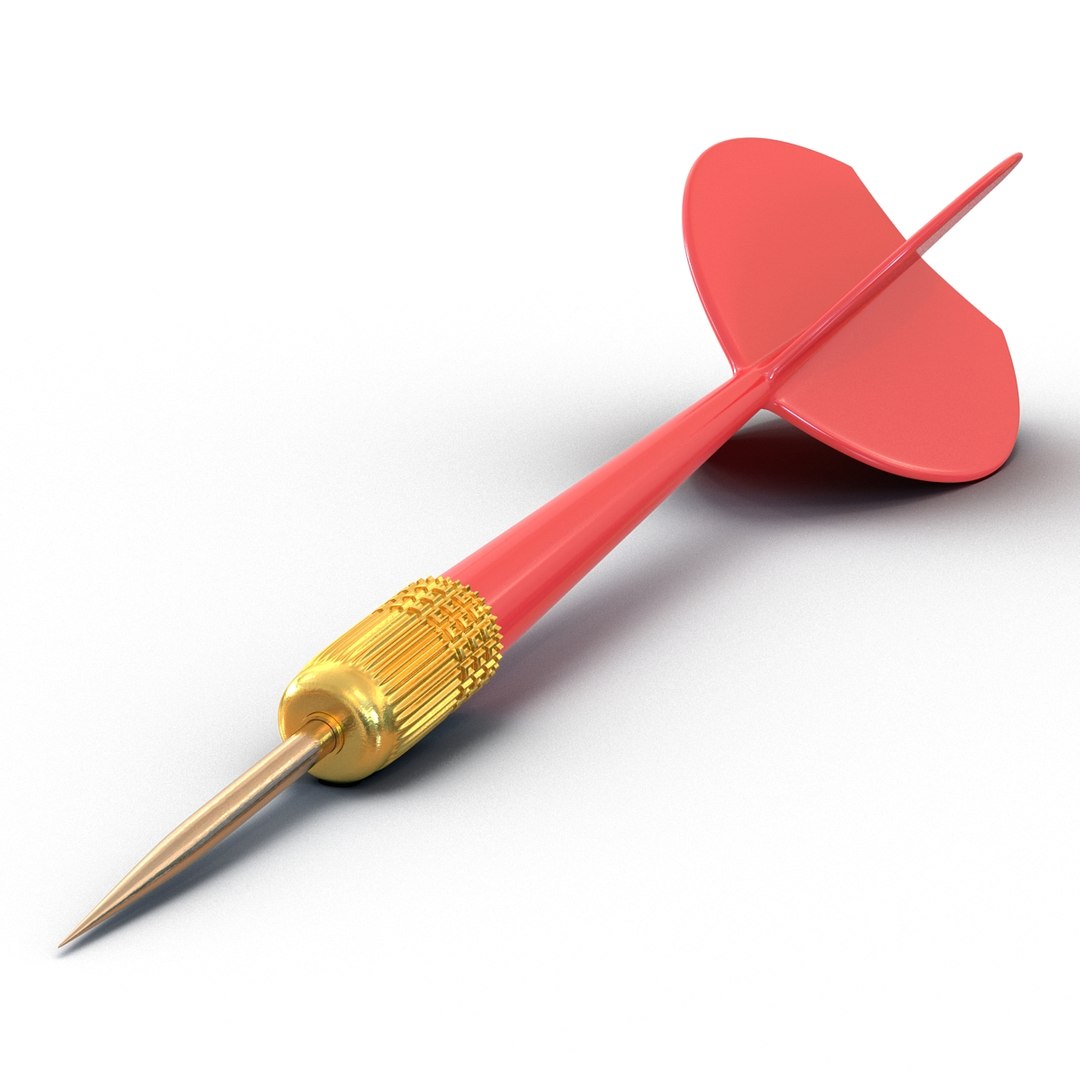 dart needle 2 red 3d max