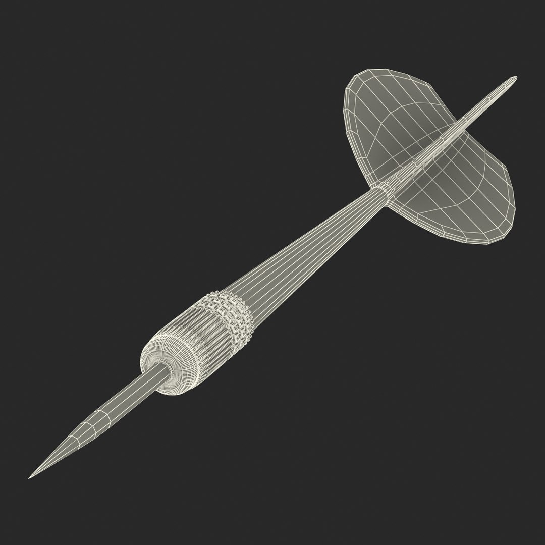Dart Needle 2 Red 3d Max