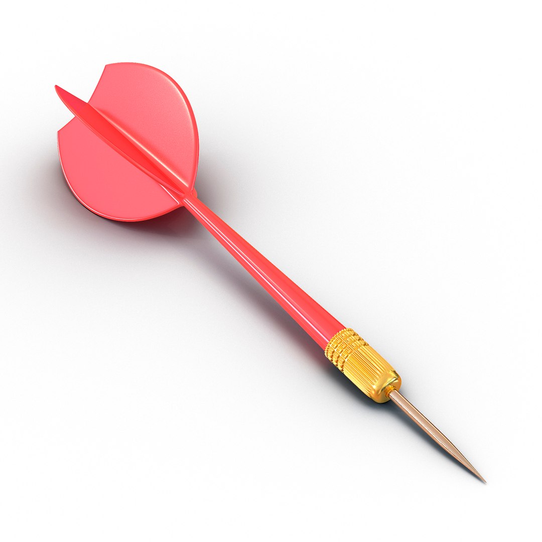 Dart Needle 2 Red 3d Max