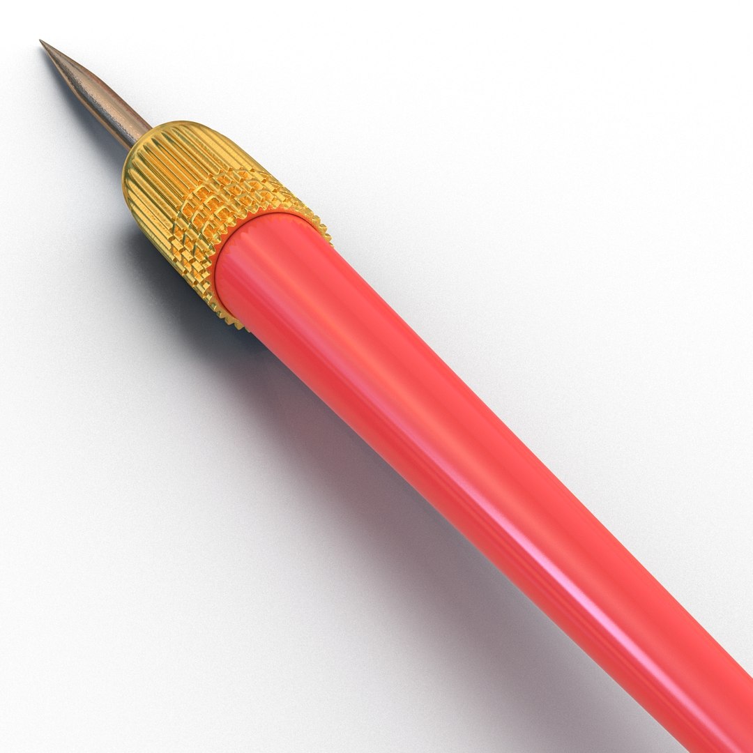 Dart Needle 2 Red 3d Max