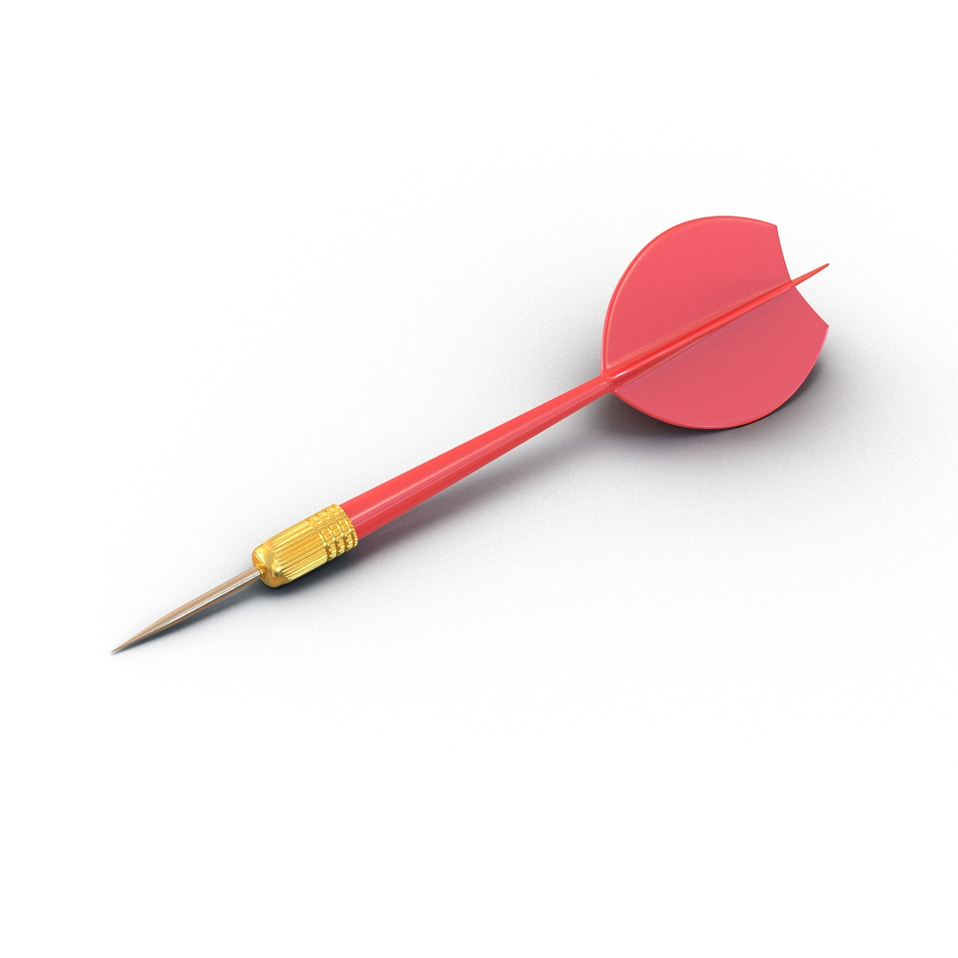 Dart Needle 2 Red 3d Max