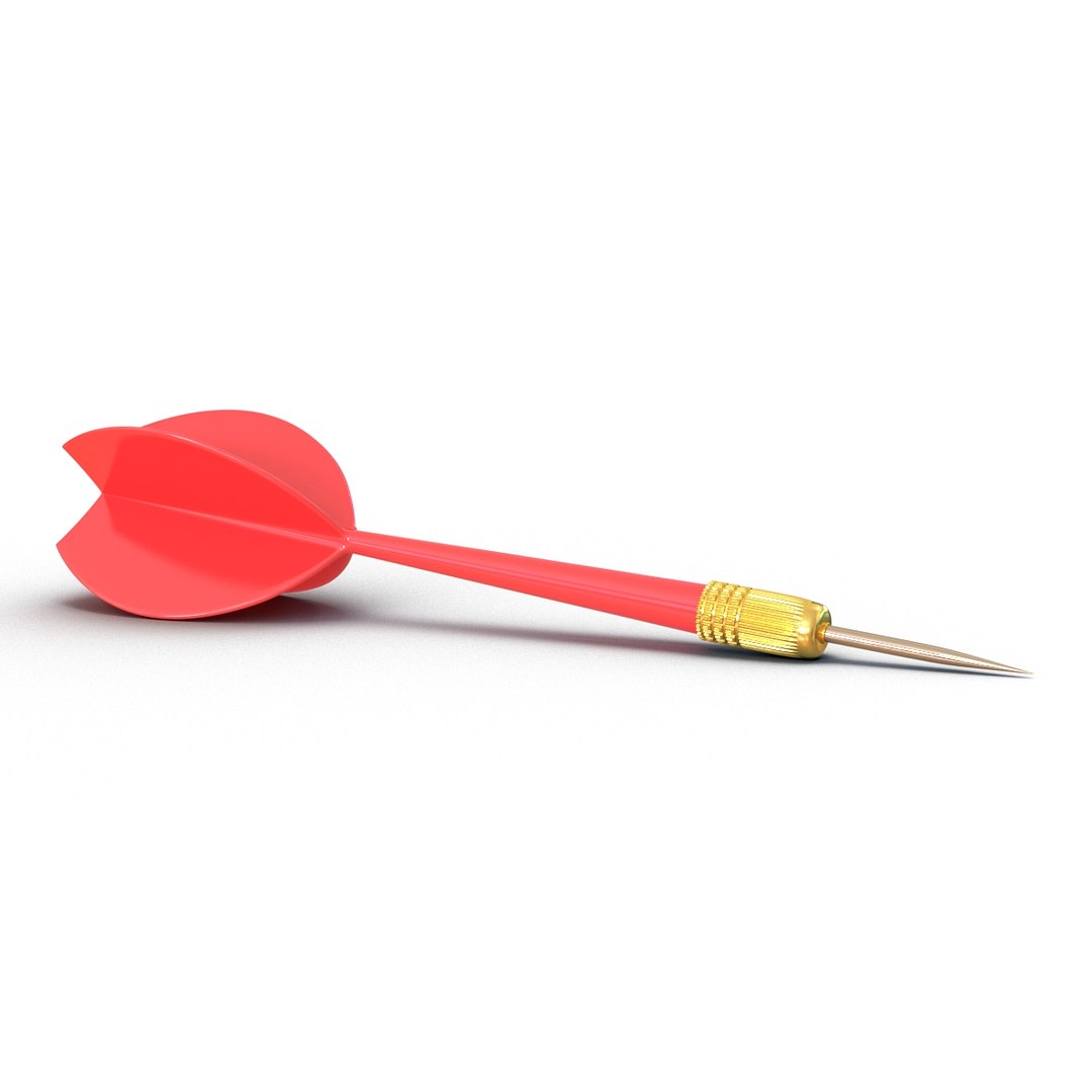 Dart Needle 2 Red 3d Max