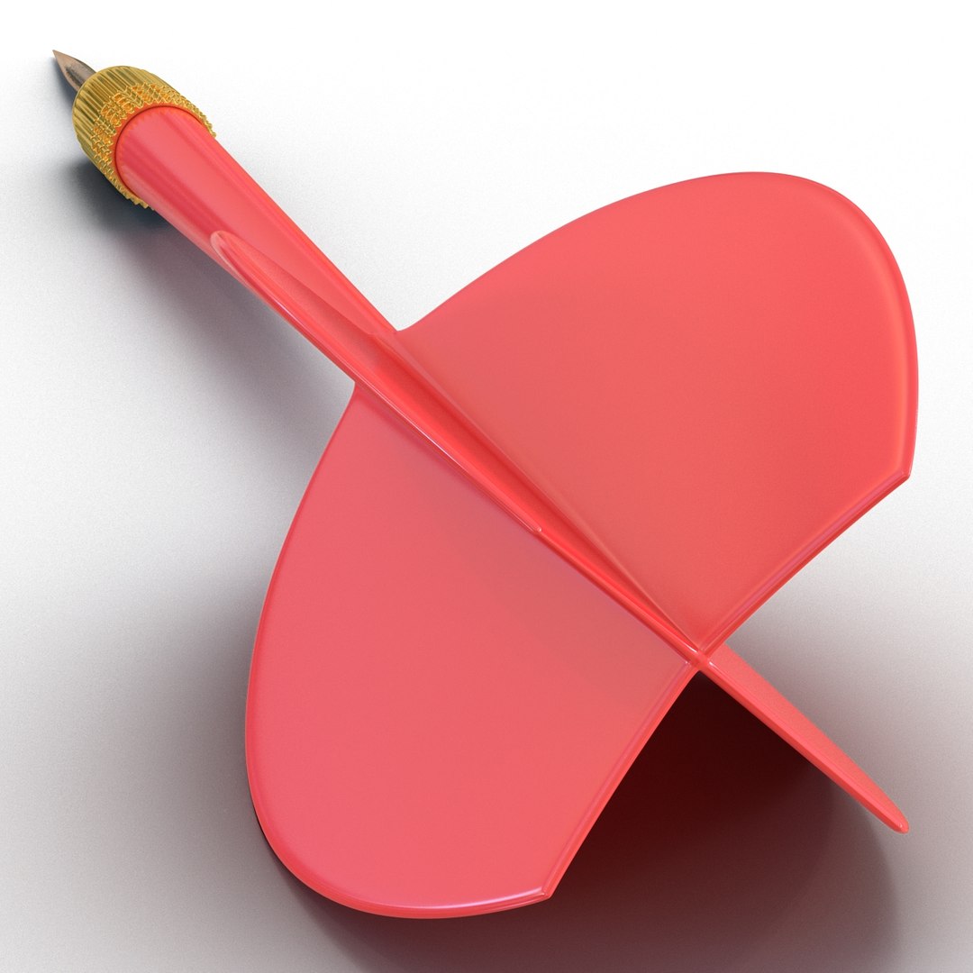 Dart Needle 2 Red 3d Max