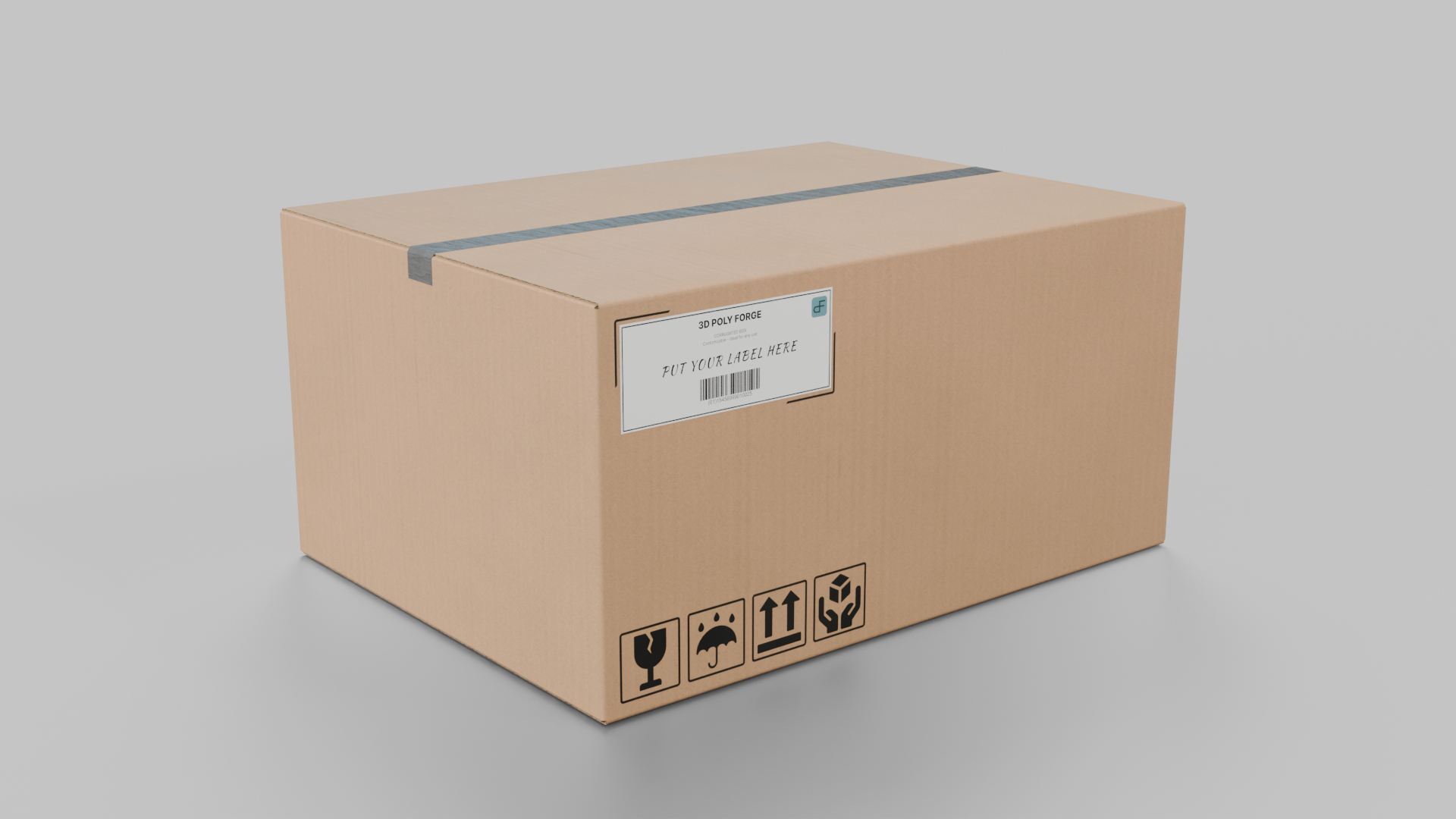 Multi-Size Cardboard Box Bundle - Rigged And Customizable 3D Model ...