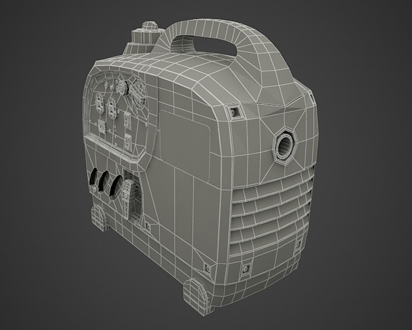 Portable Power Generator 3d Model