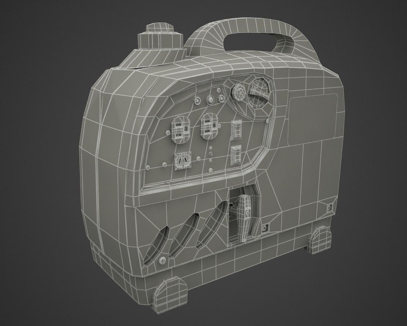 Portable Power Generator 3d Model