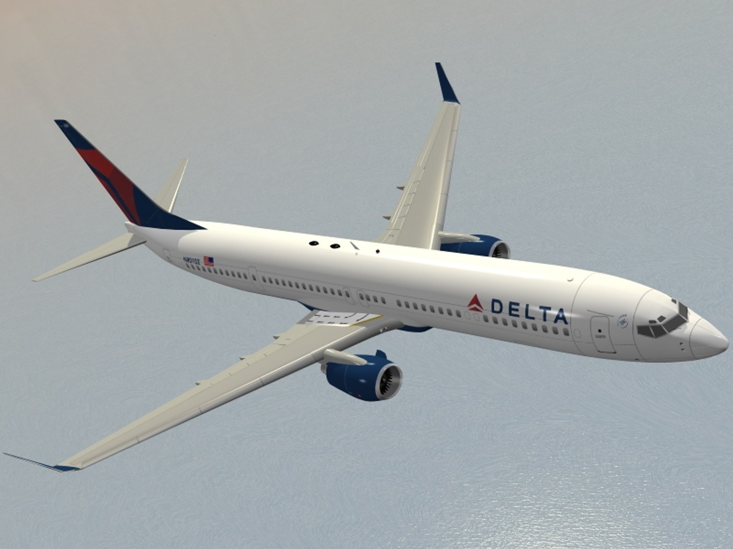 Boeing 737-900 Er Delta 3ds