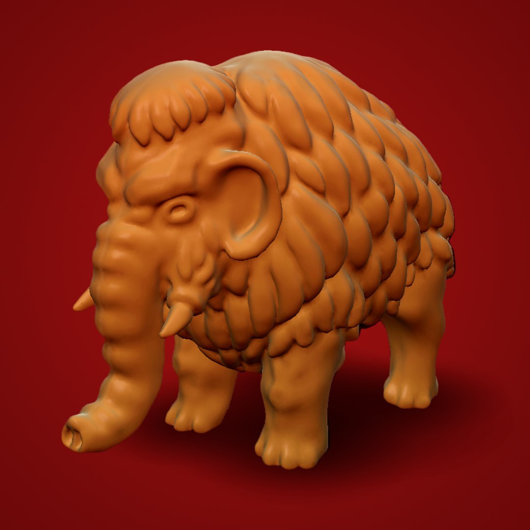3D Mammoth tusk figurine - TurboSquid 1824225