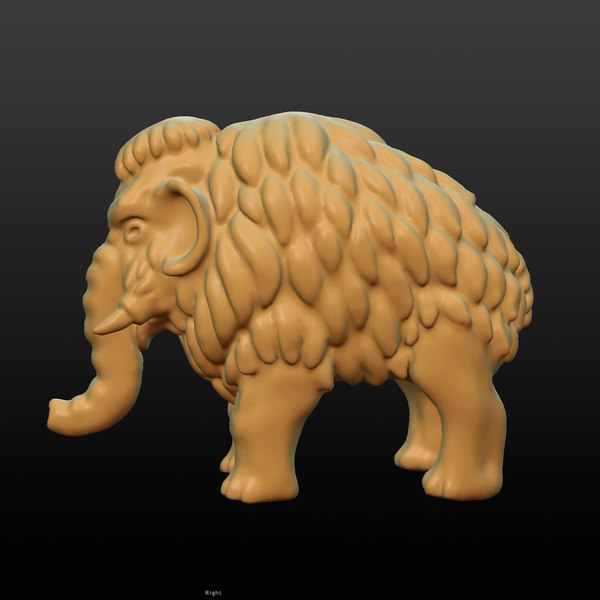 3D Mammoth tusk figurine - TurboSquid 1824225