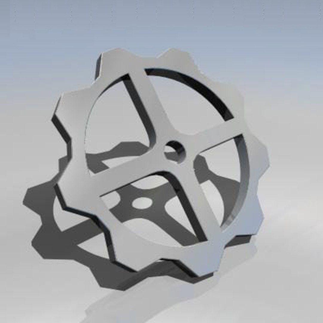 cog wheel 3d 3ds