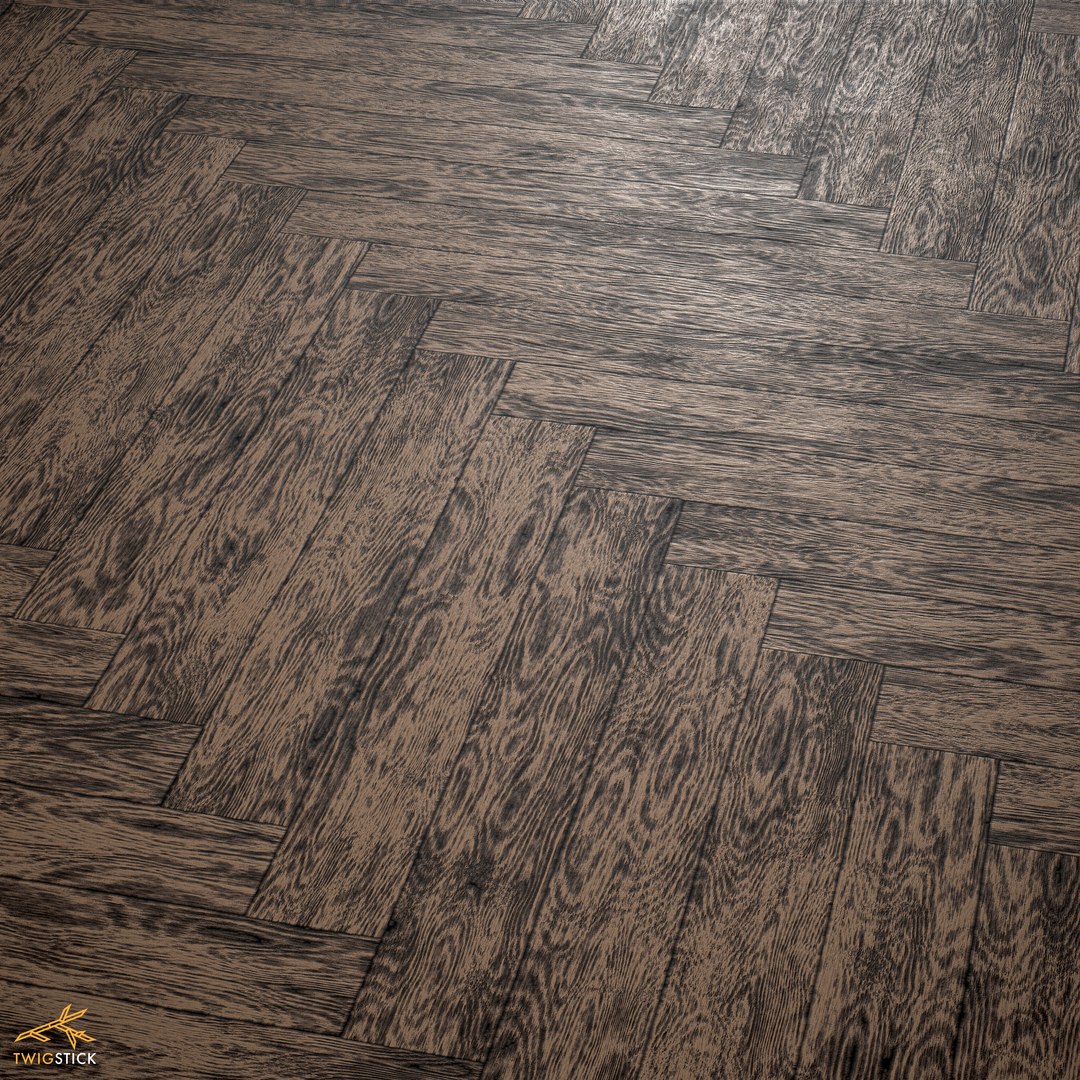 Dark Rustic Wood Floor Texture - Substance Designer 3D Model ...
