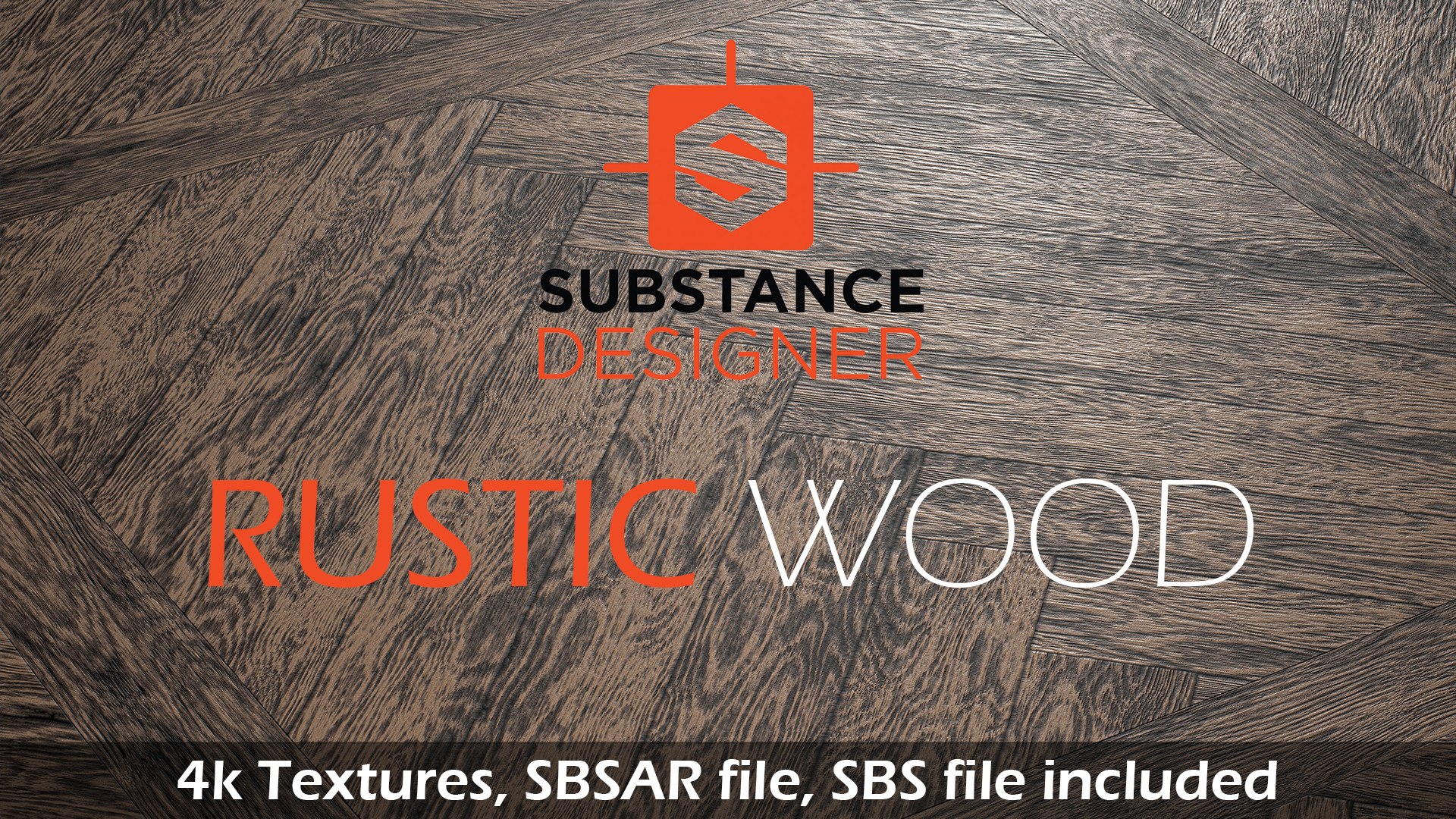 Dark Rustic Wood Floor Texture - Substance Designer 3D Model ...