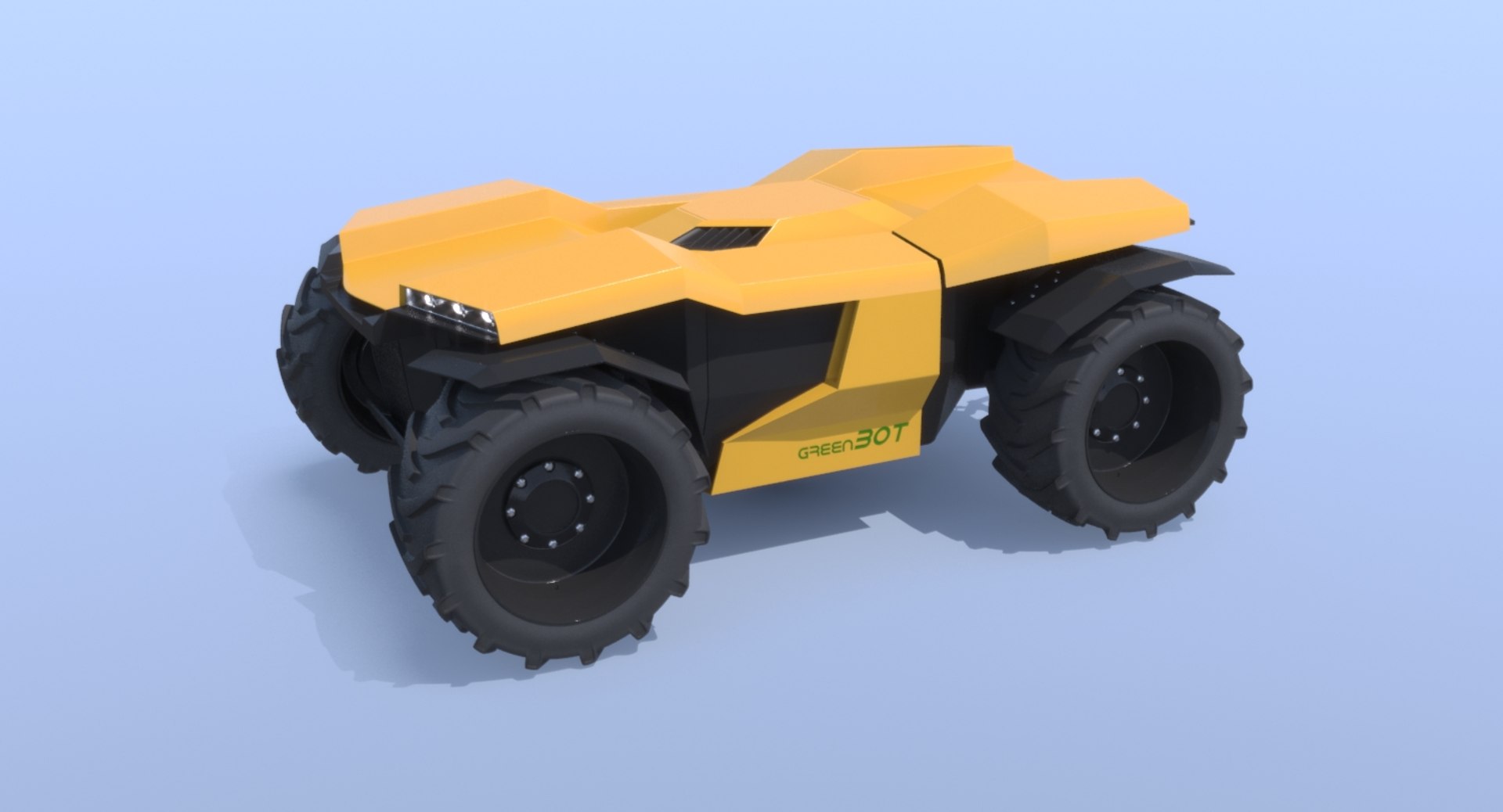 3d Model Robotic Tractor Greenbot