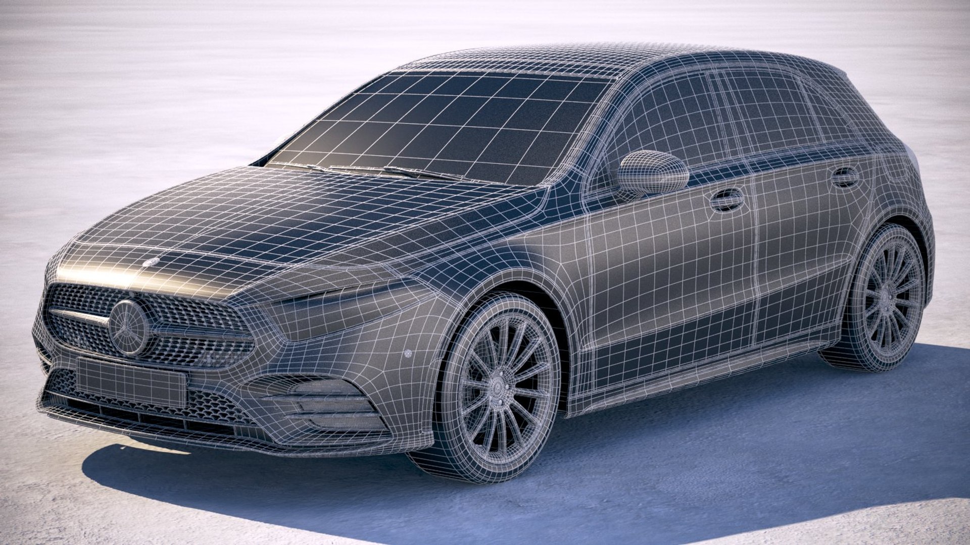 3D Model Mercedes A-class 2019 - TurboSquid 1261602