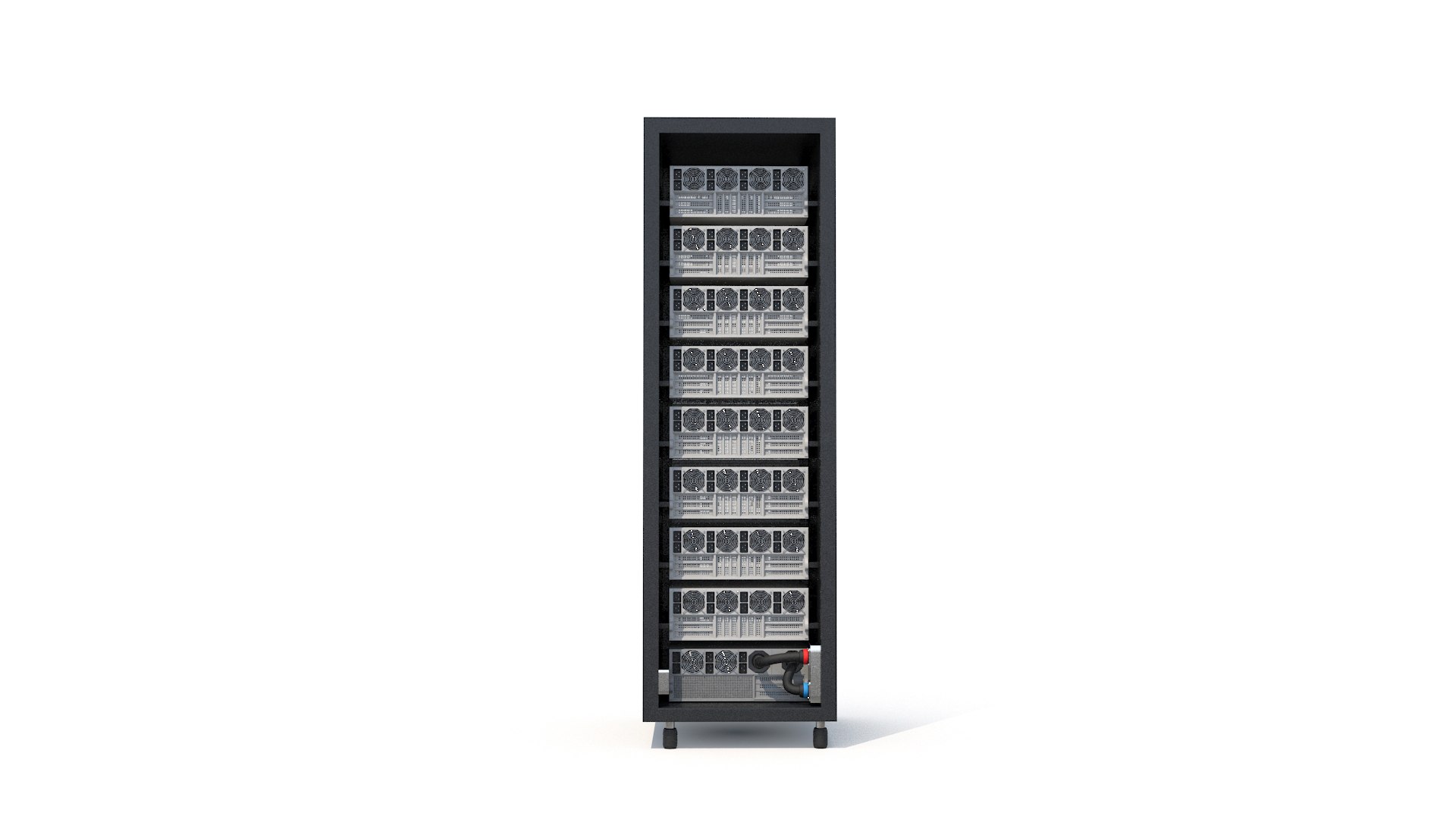 3D AI Server Rack - TurboSquid 2279237