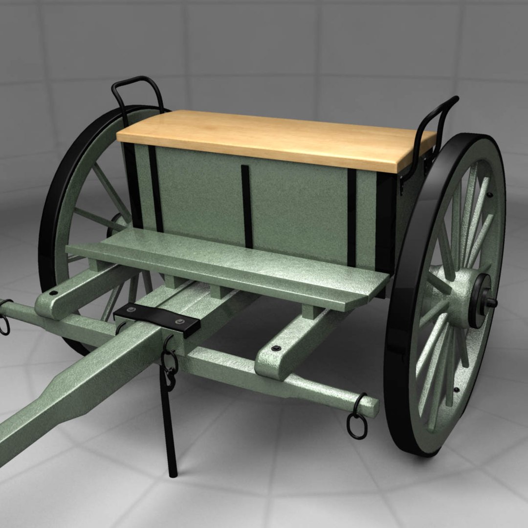 Civil War Limber Cannon Obj