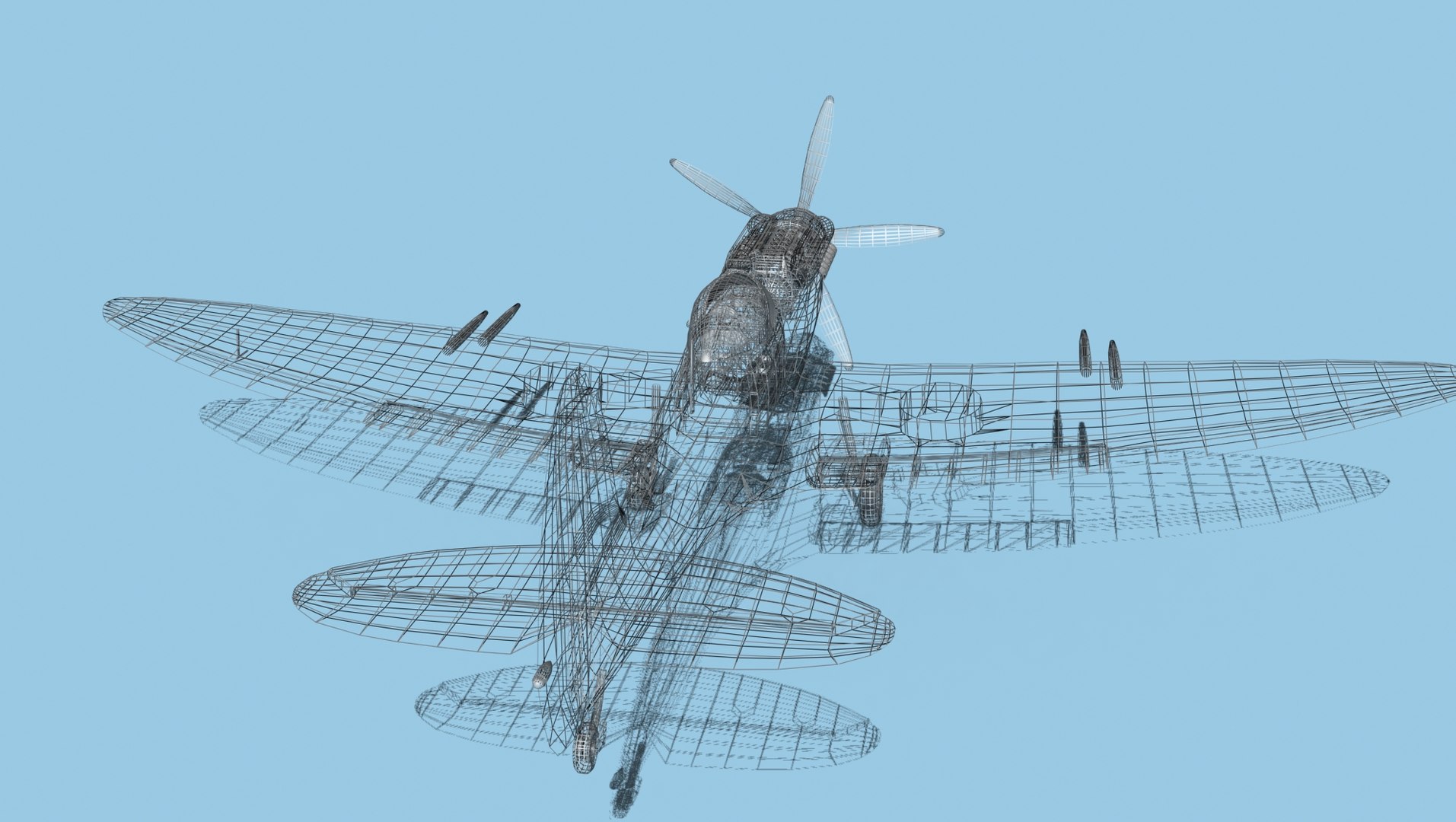 Supermarine Spitfire Mk 14e V01 Model - TurboSquid 1925218