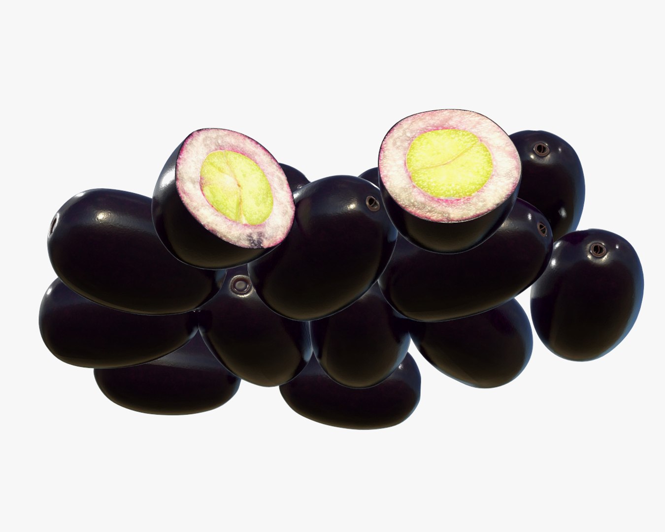 3D Plum Jambolan - TurboSquid 1422618