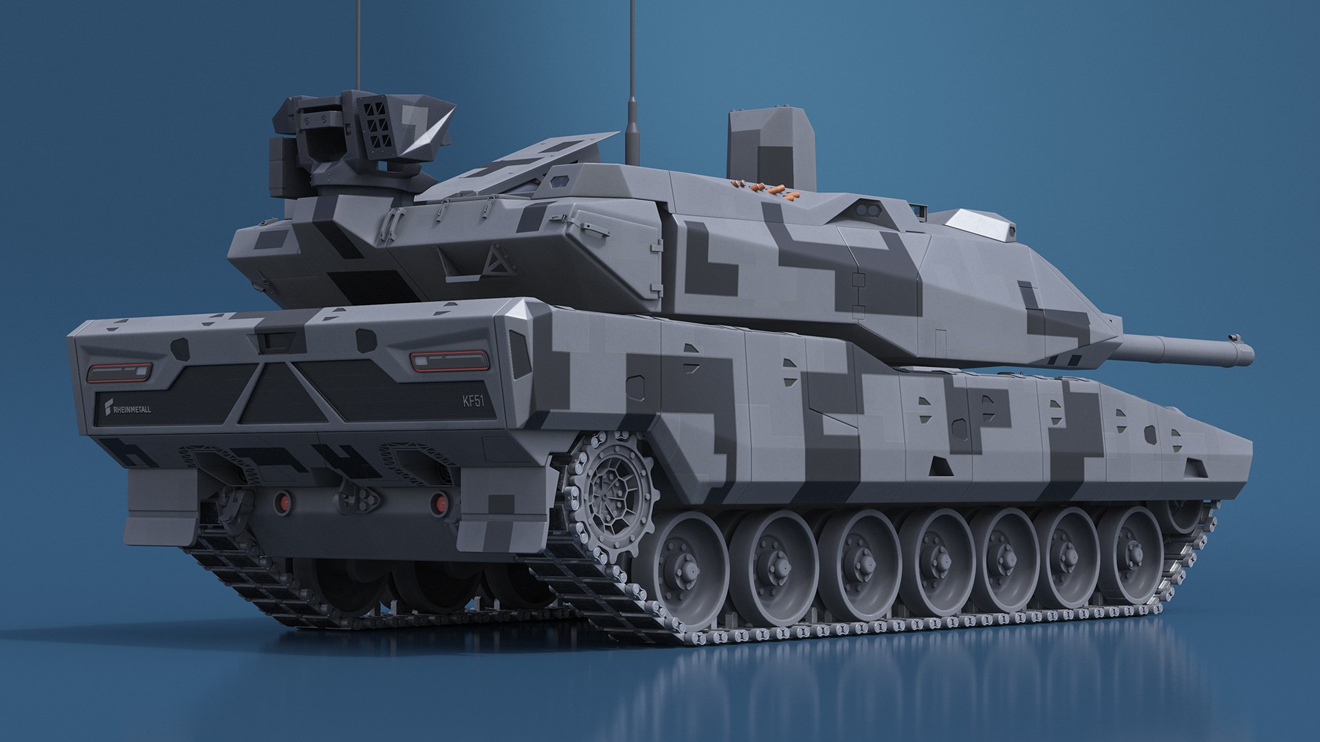 KF 51 Panther Main Battle Tank 3D Model - TurboSquid 2288480