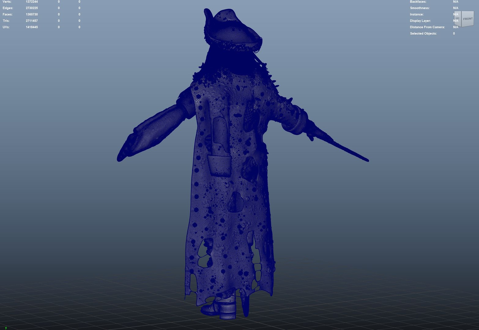 DAVY JONES - FULLY RIGGED 3D Model - TurboSquid 2137866