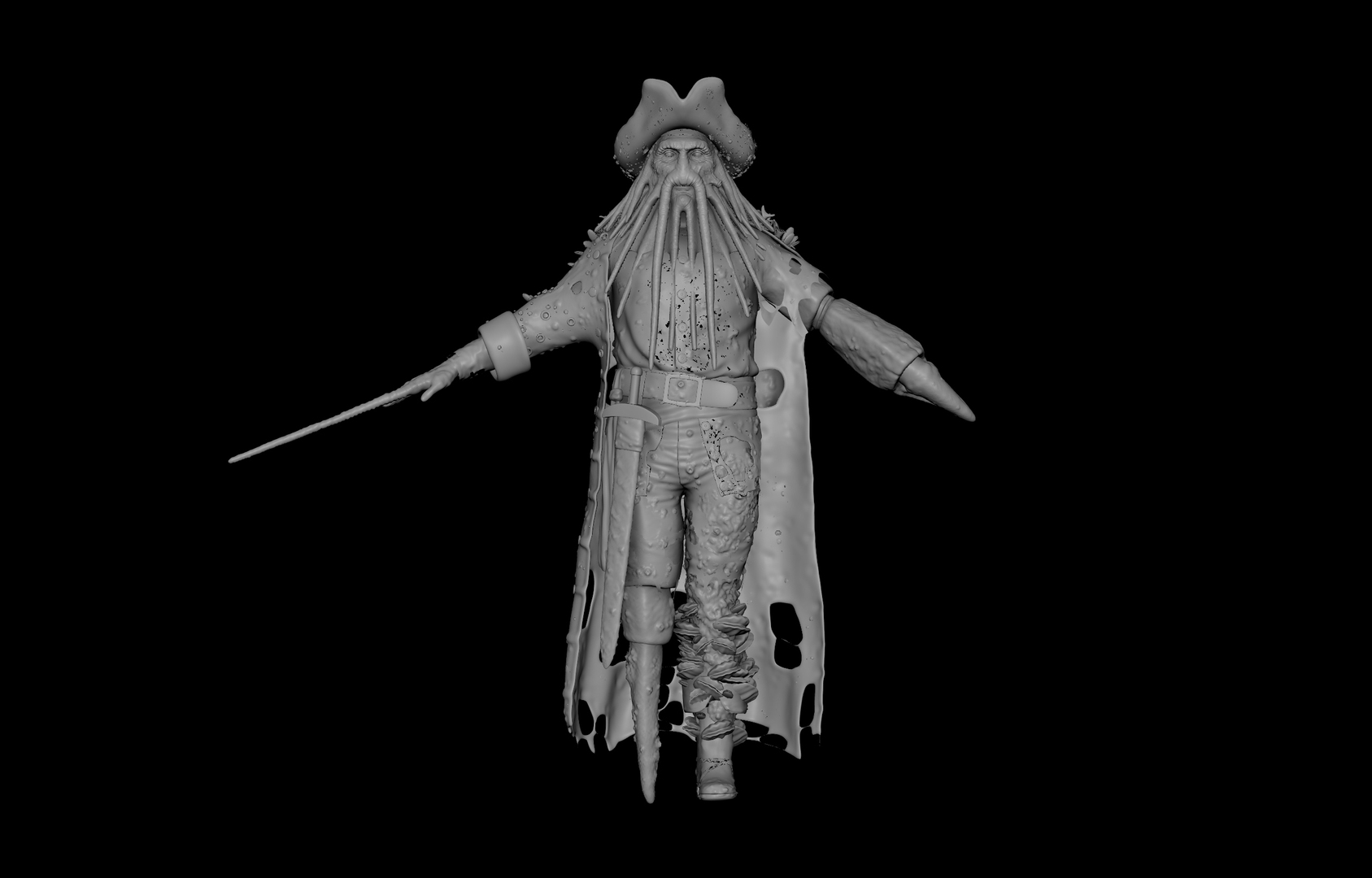 DAVY JONES - FULLY RIGGED 3D Model - TurboSquid 2137866