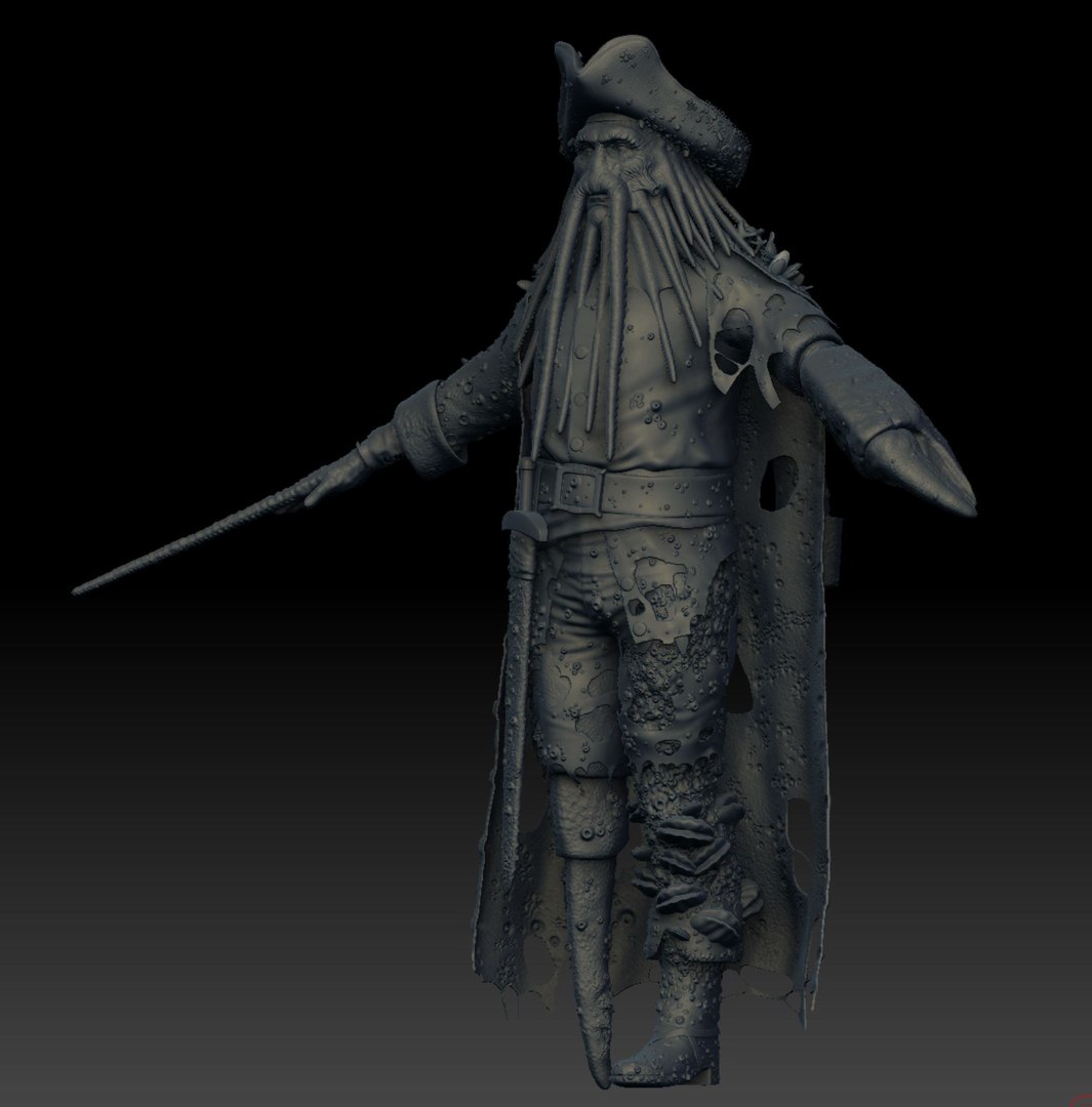 DAVY JONES - FULLY RIGGED 3D Model - TurboSquid 2137866