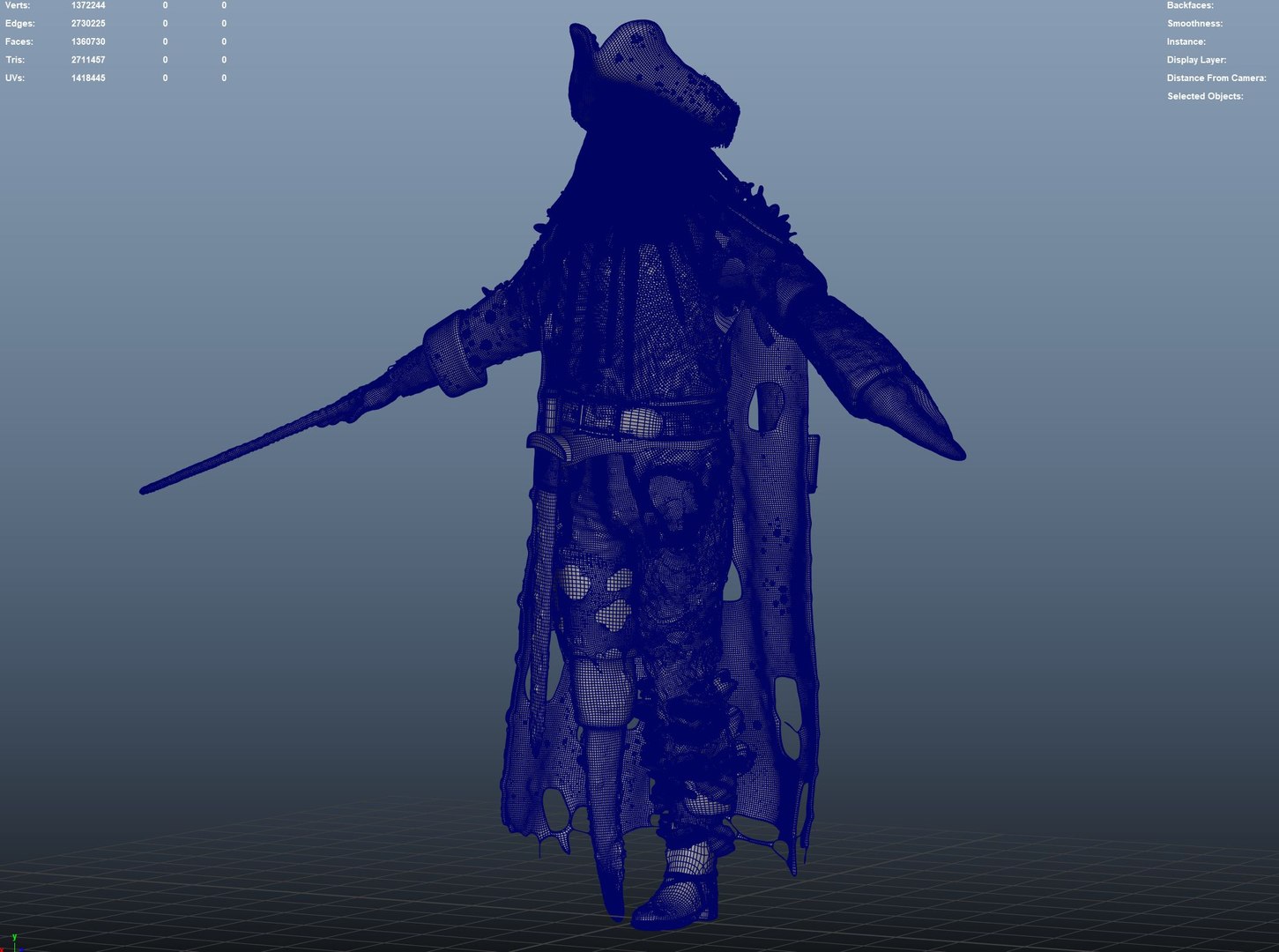 DAVY JONES - FULLY RIGGED 3D Model - TurboSquid 2137866