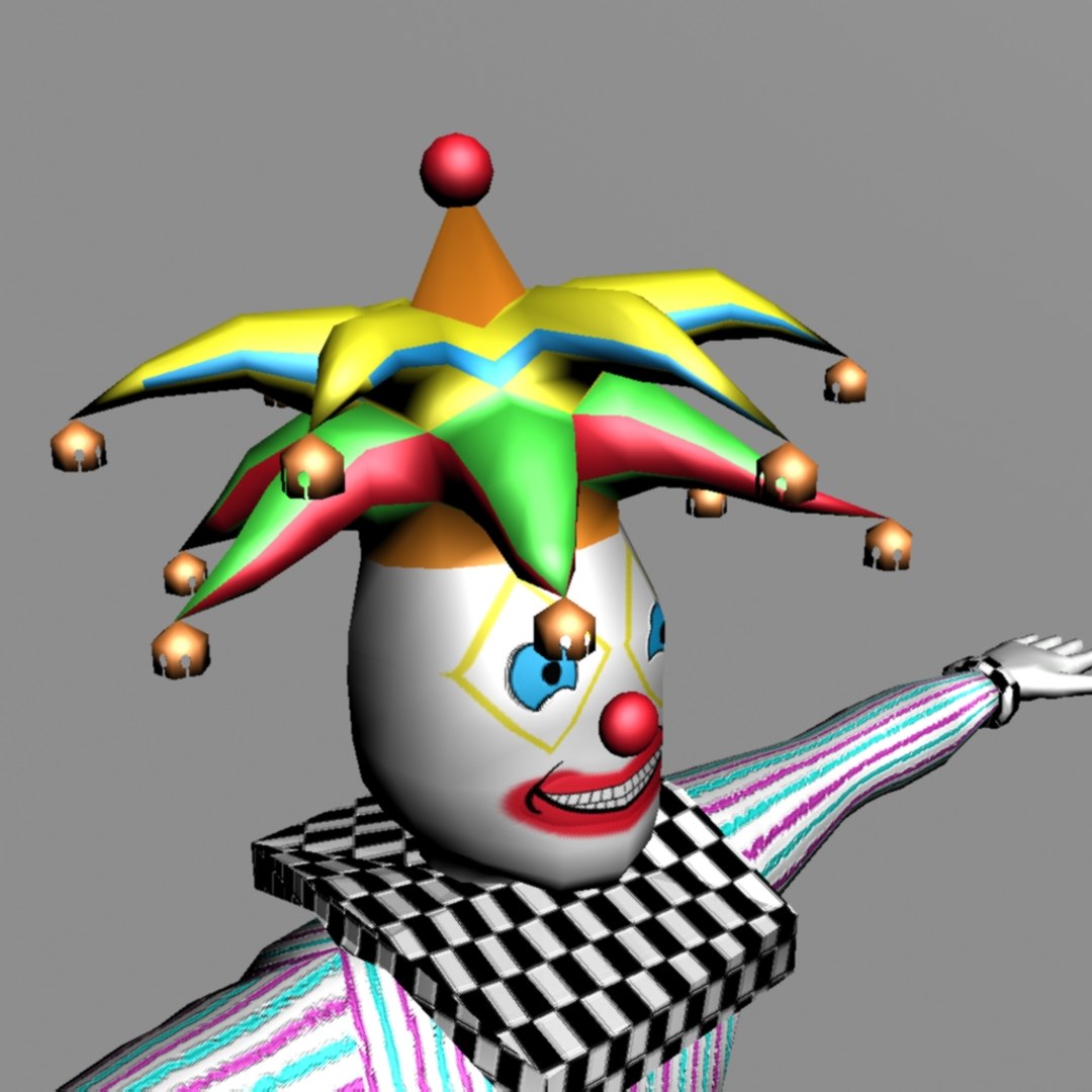 3d Rigged Clown