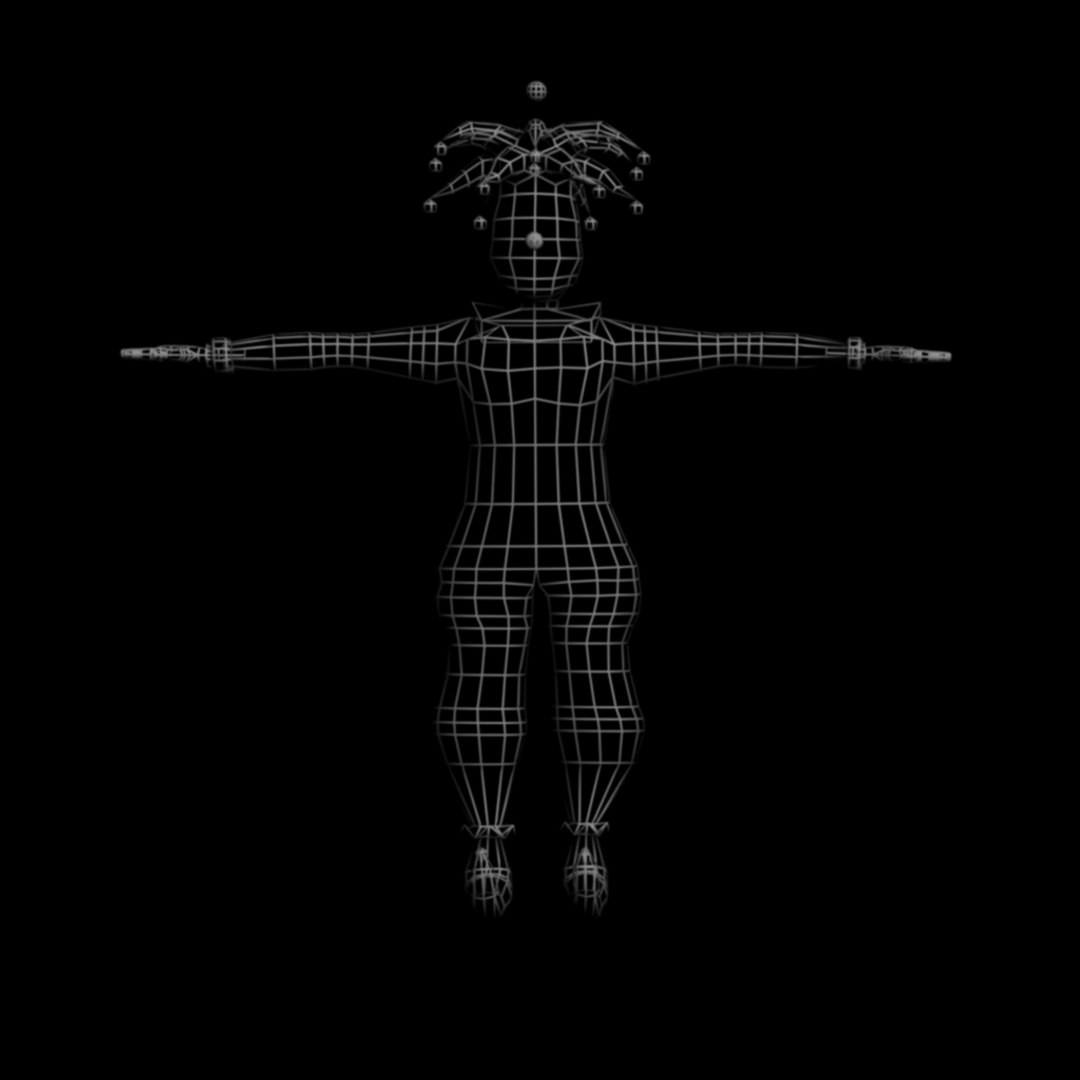 3d Rigged Clown