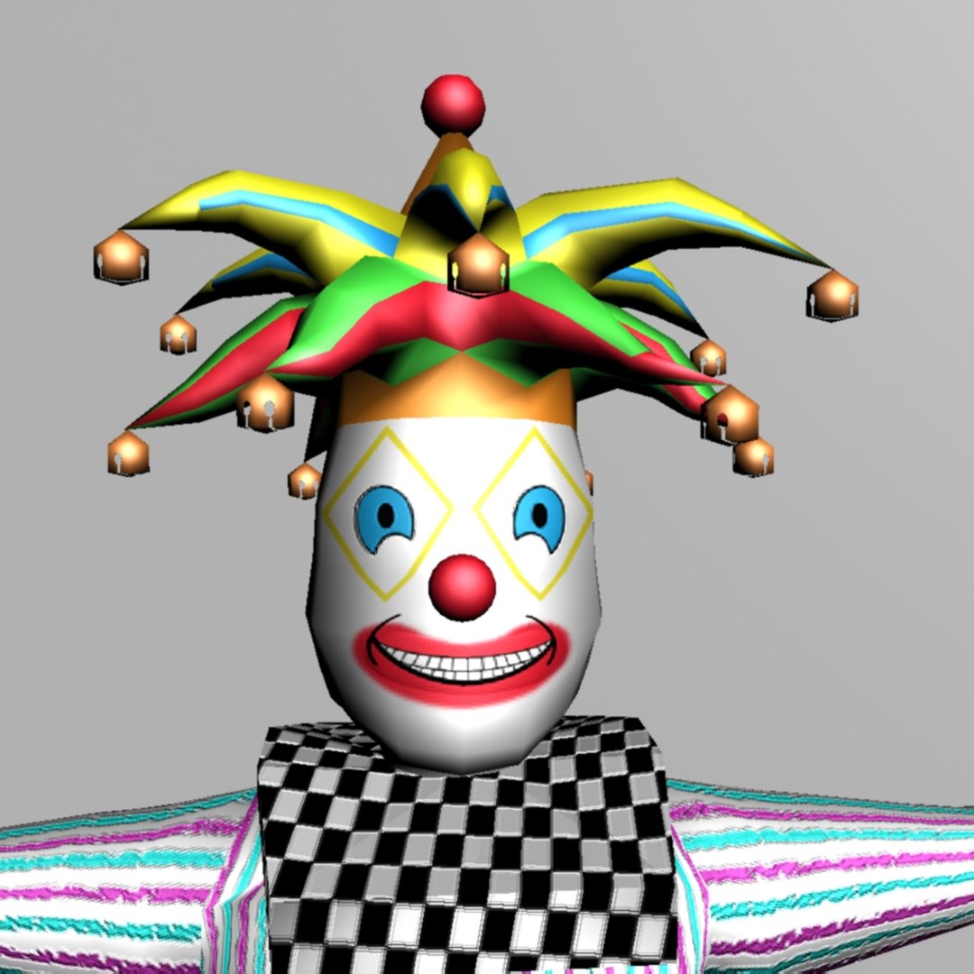 3d Rigged Clown