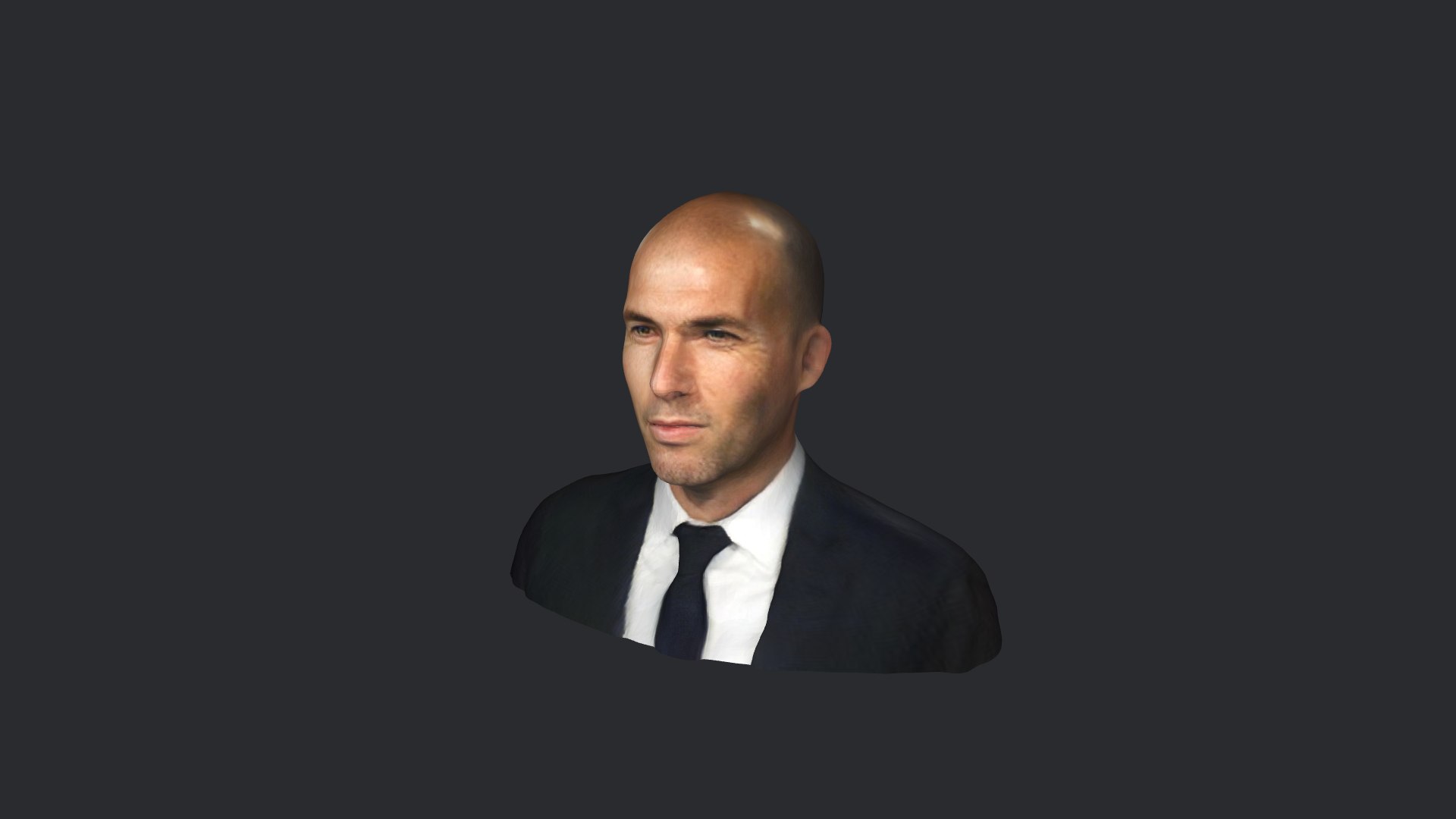 Zinedine Zidane- Realistic Bust Head Ready 3d Model Model - TurboSquid ...