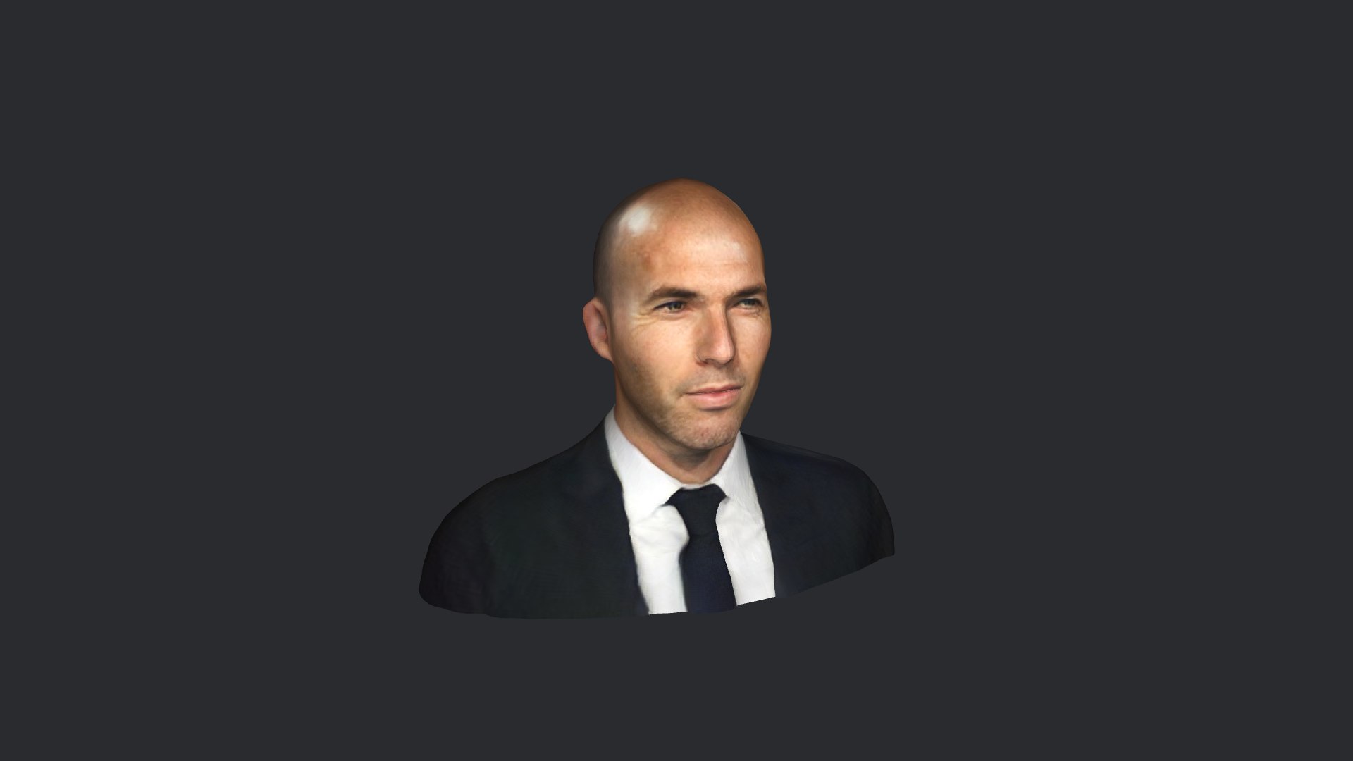Zinedine Zidane- Realistic Bust Head Ready 3d Model Model - TurboSquid ...