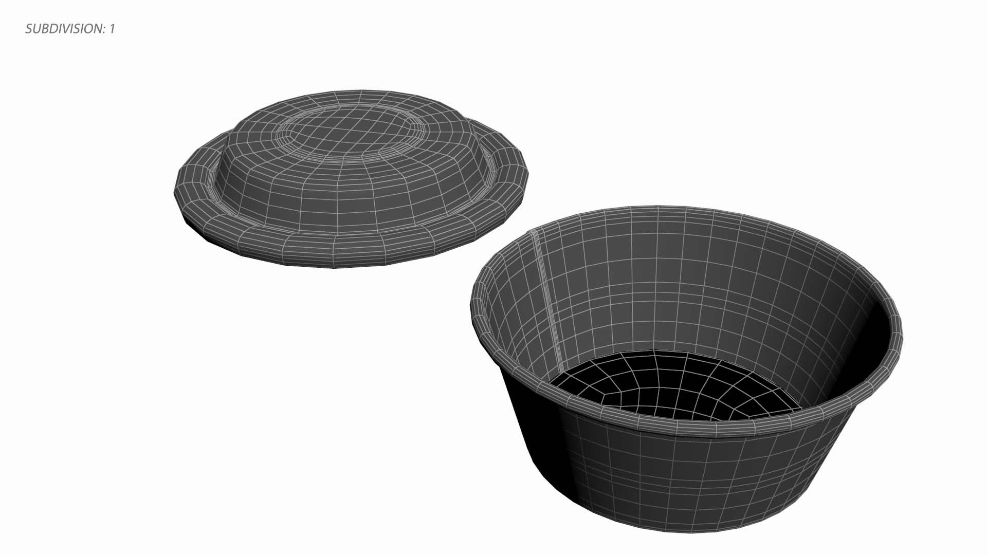 3D Model Circular FoodBox - TurboSquid 2386955