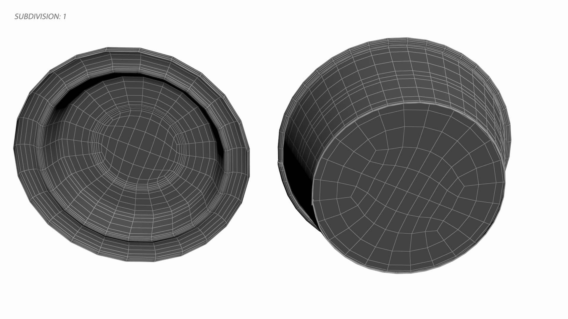 3D Model Circular FoodBox - TurboSquid 2386955