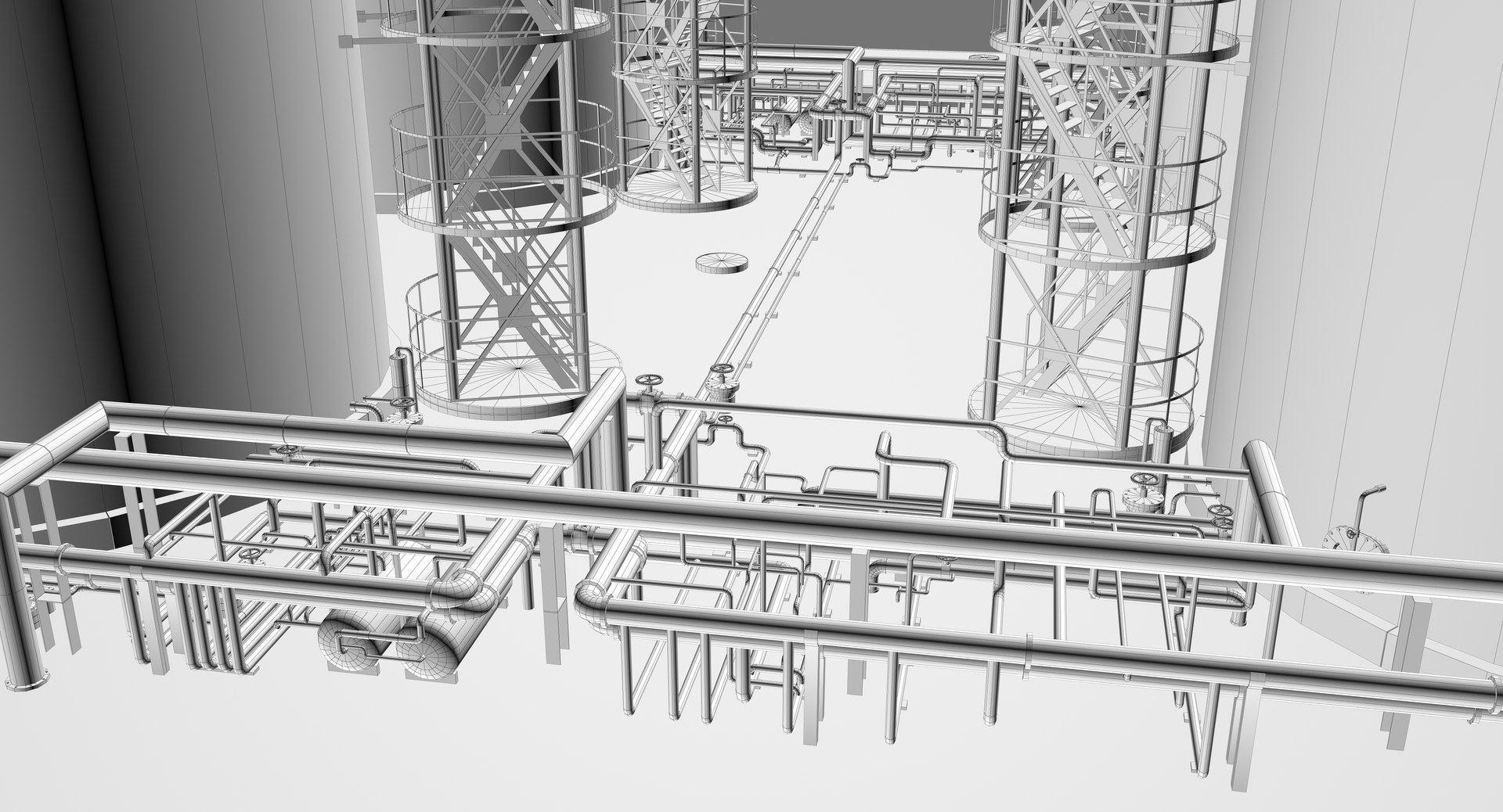 Refinery 3D Model - TurboSquid 1176148