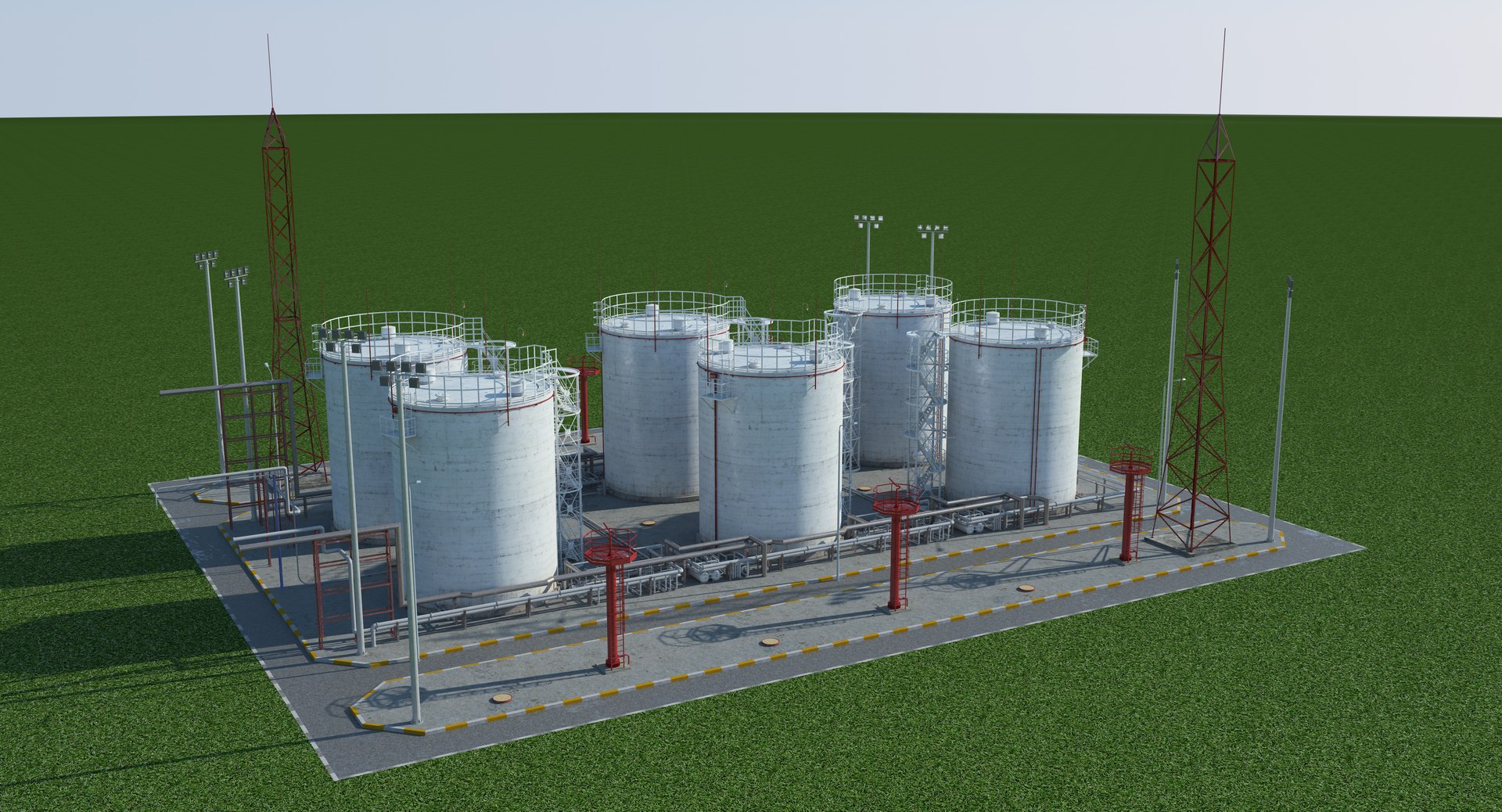 Refinery 3D Model - TurboSquid 1176148