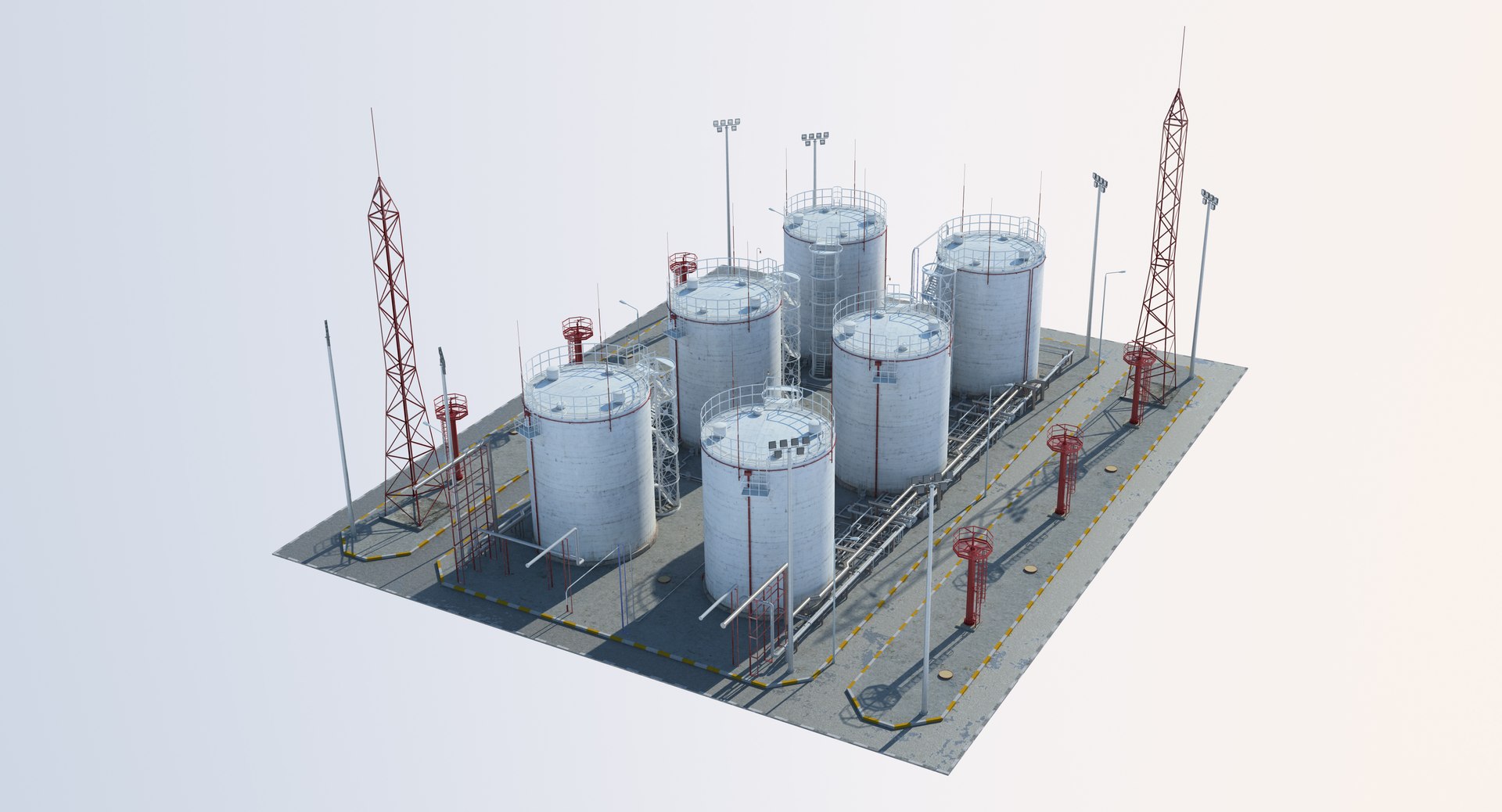 Refinery 3D Model - TurboSquid 1176148