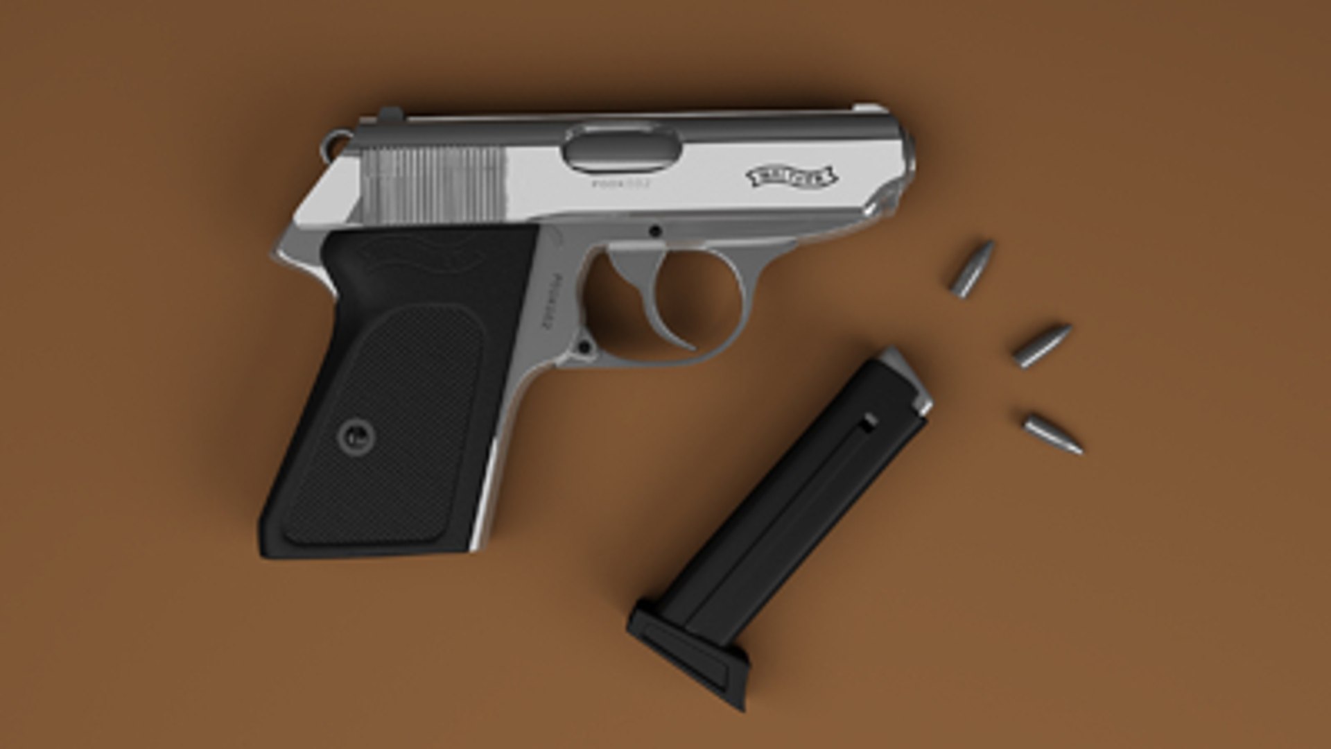 3d Model Walther Gun