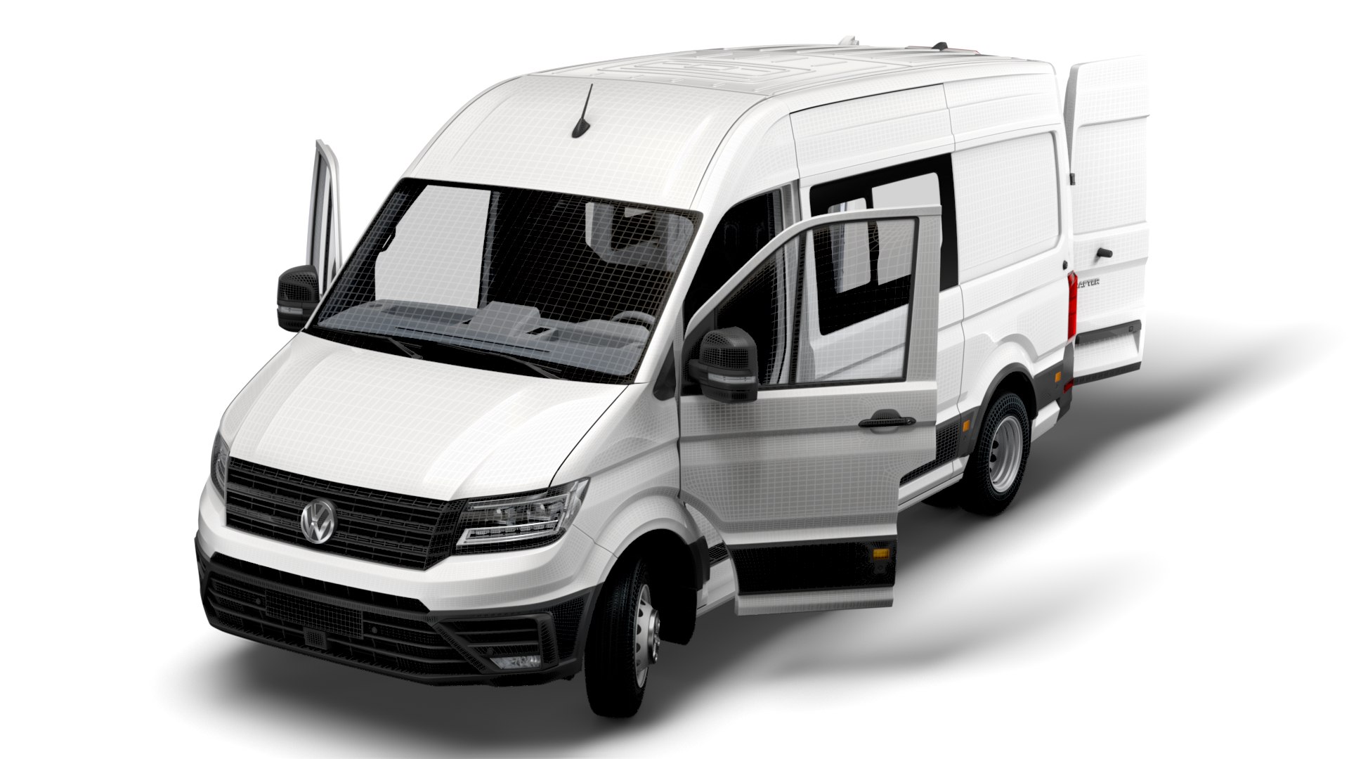 VW Crafter Combi L2H2 HQ Interior 3D - TurboSquid 2057217