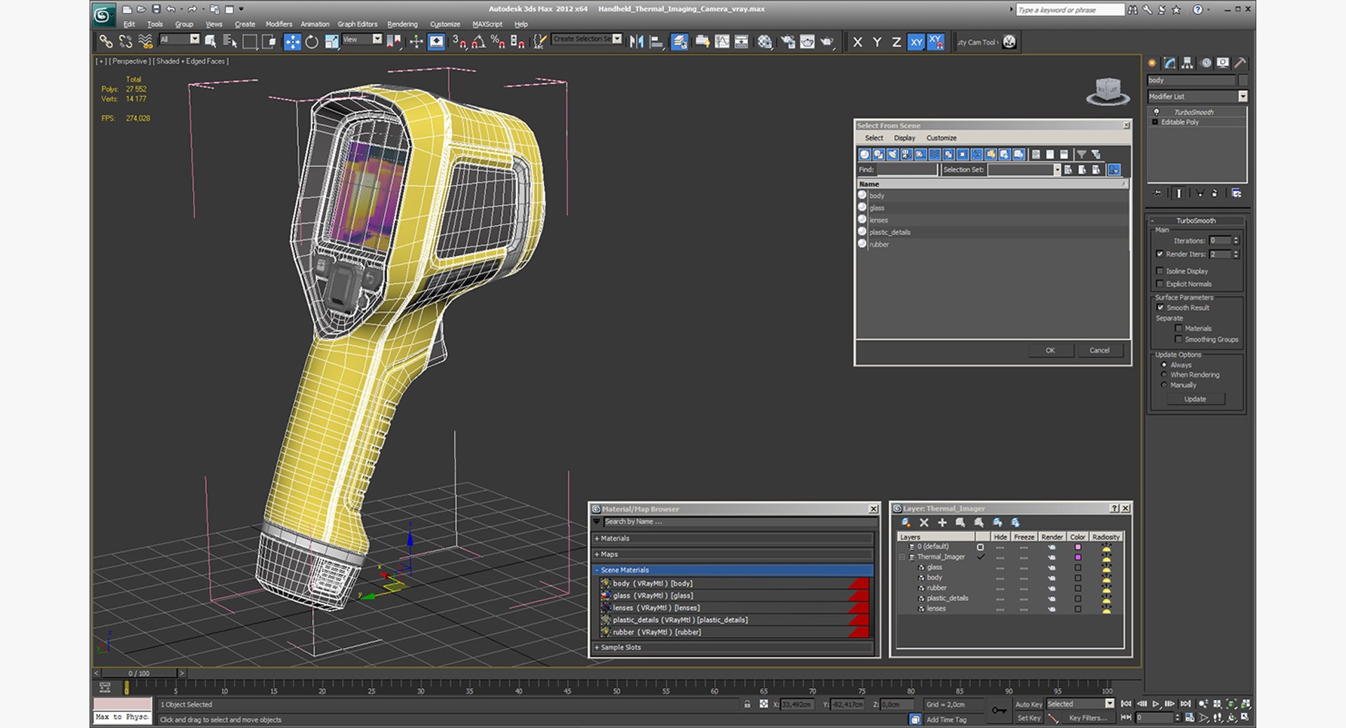 3D handheld thermal imaging camera - TurboSquid 1279179