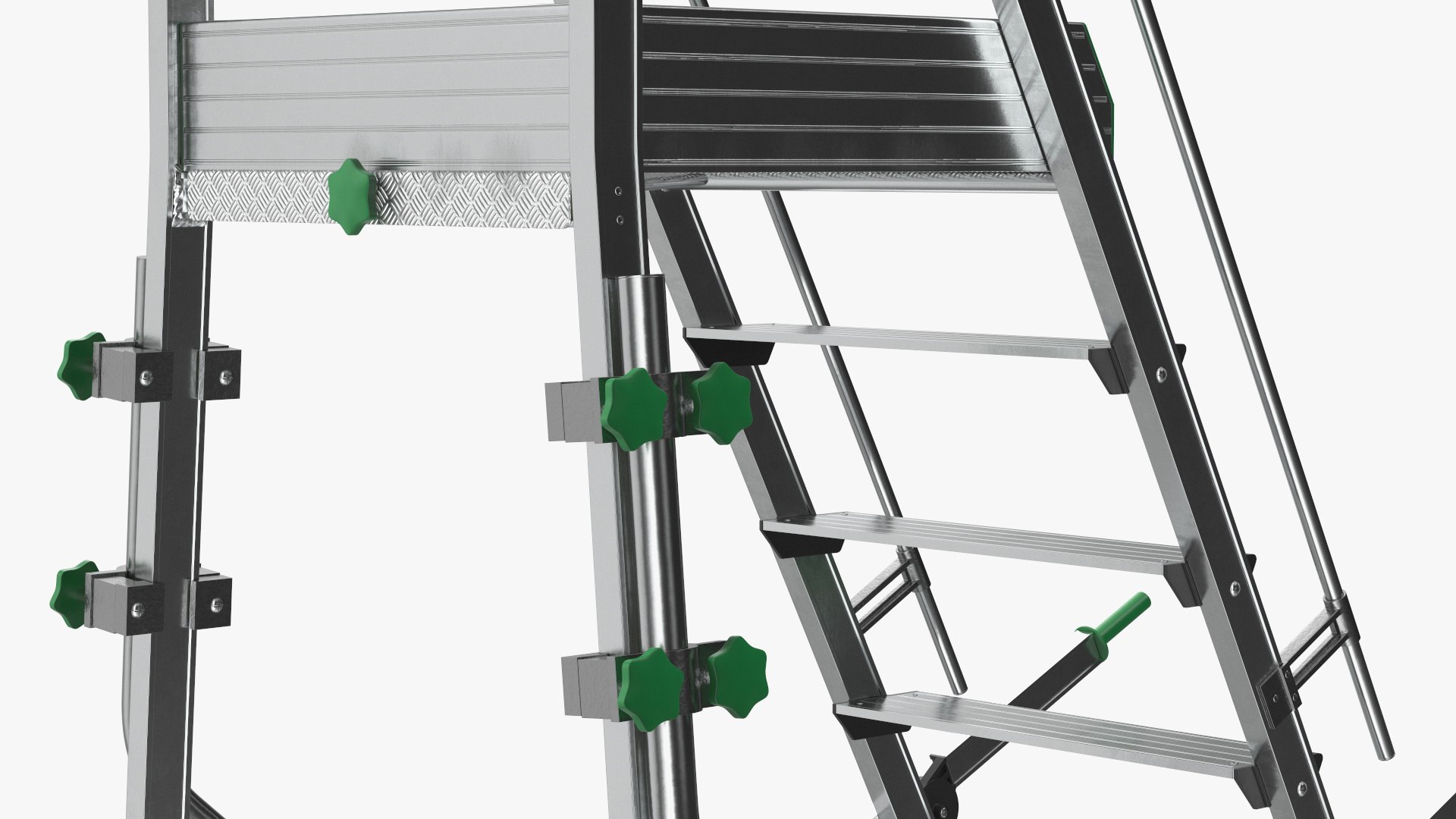 3D Folding Platform Ladder with Narrow Undercarriage model - TurboSquid ...