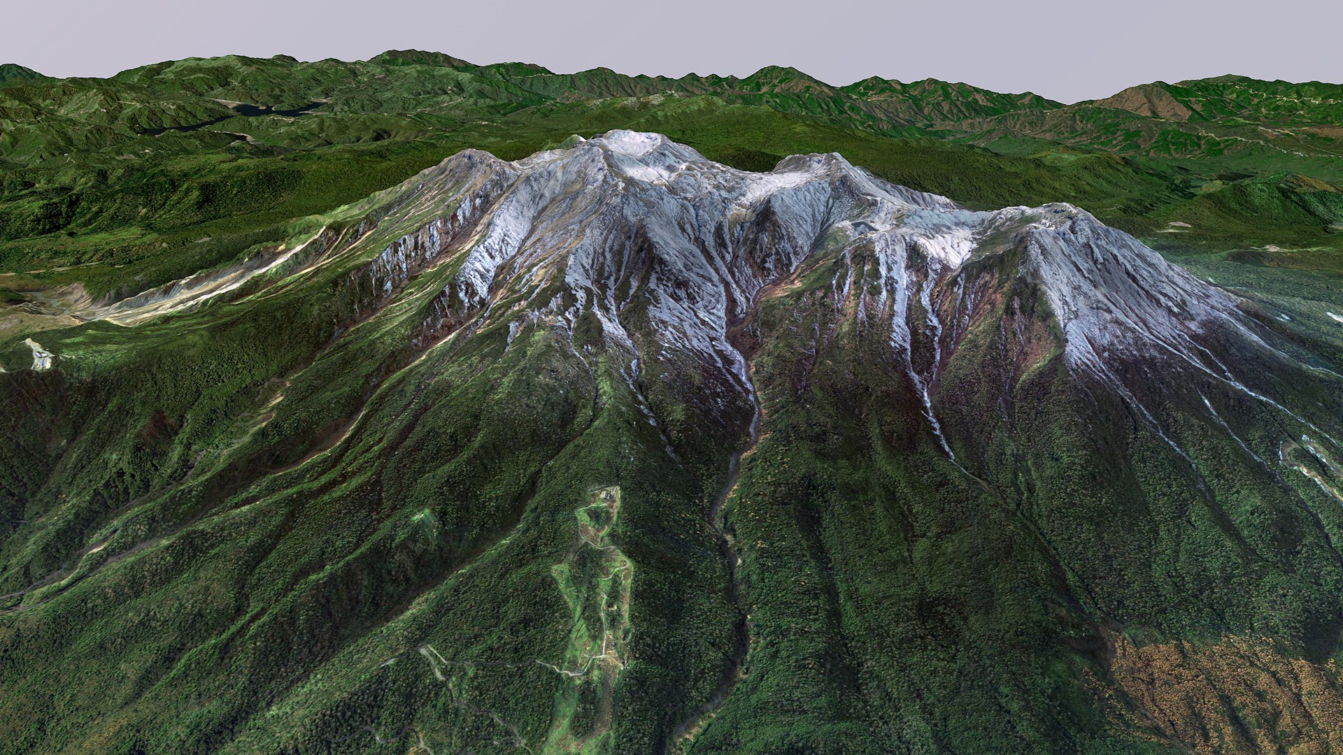 3D Mount Ontake Japan Highly detailed - TurboSquid 1946760