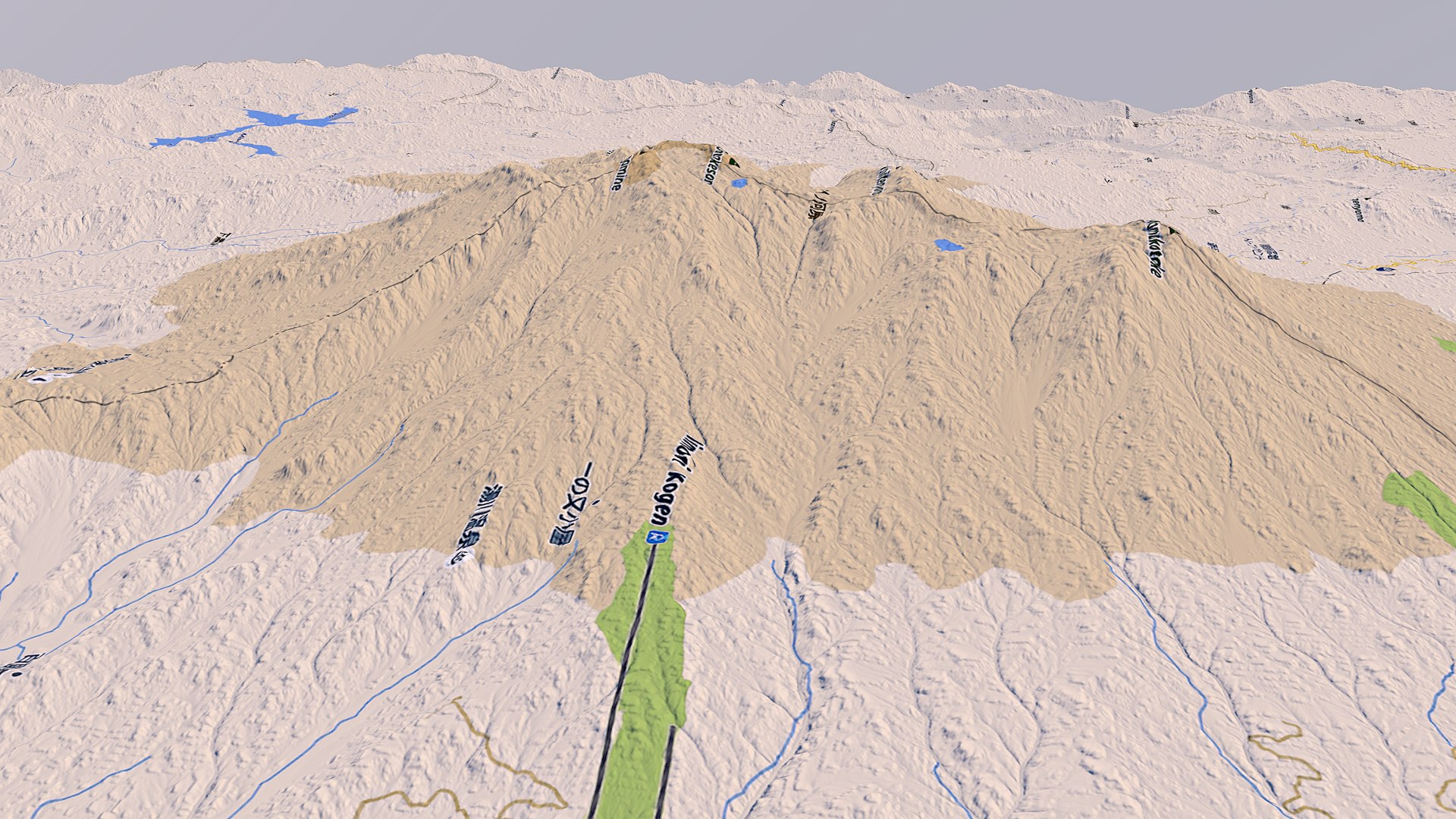 3D Mount Ontake Japan Highly detailed - TurboSquid 1946760