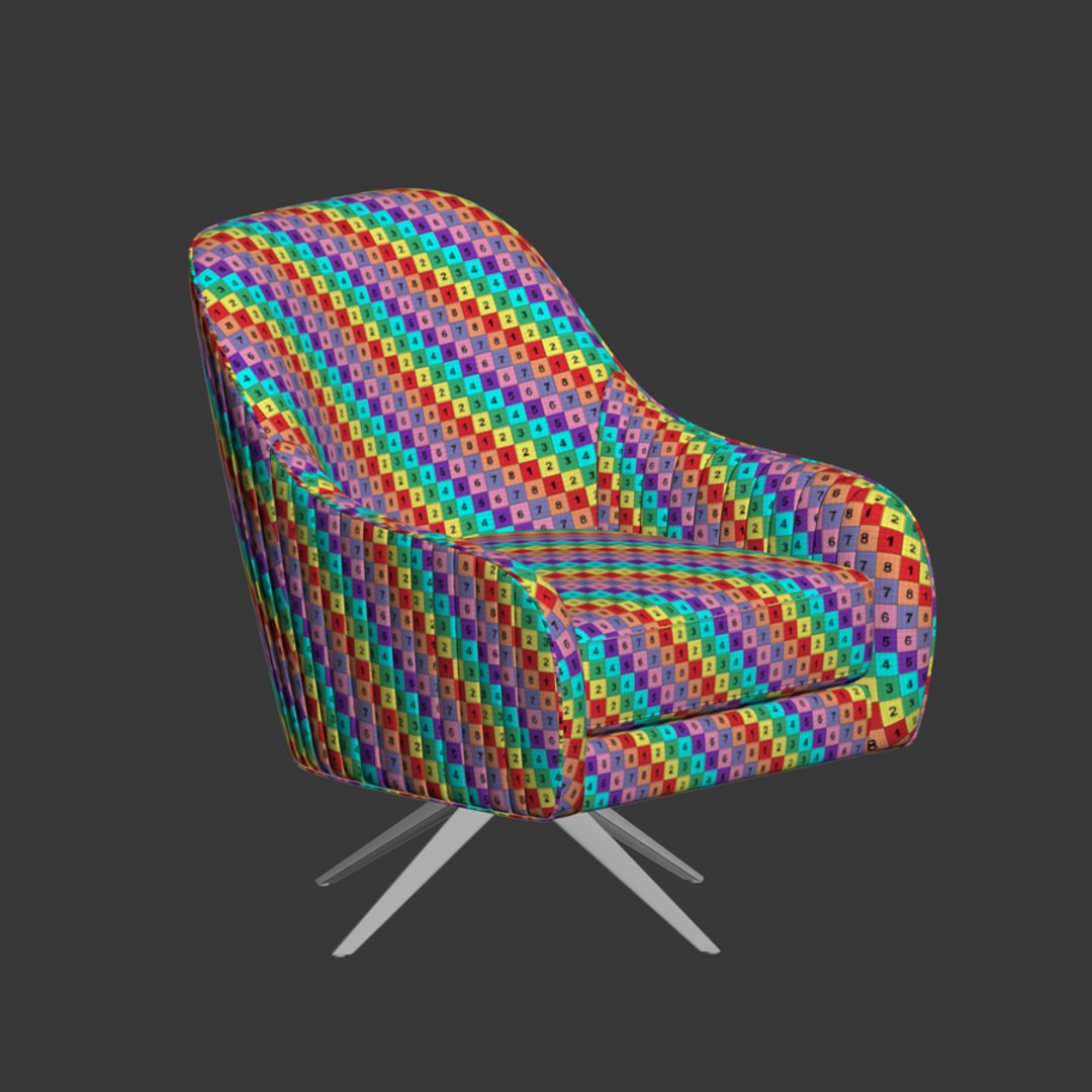 3D Roar Rabbit Swivel Chair Model - TurboSquid 1644249