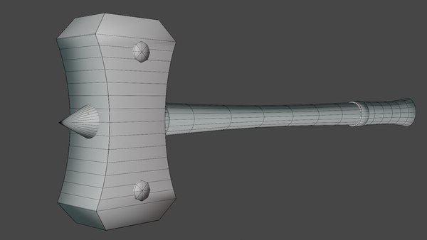 3D battle hammer model - TurboSquid 1833196