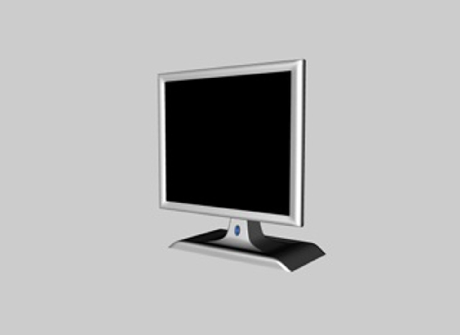 flat screen computer monitor 3d model