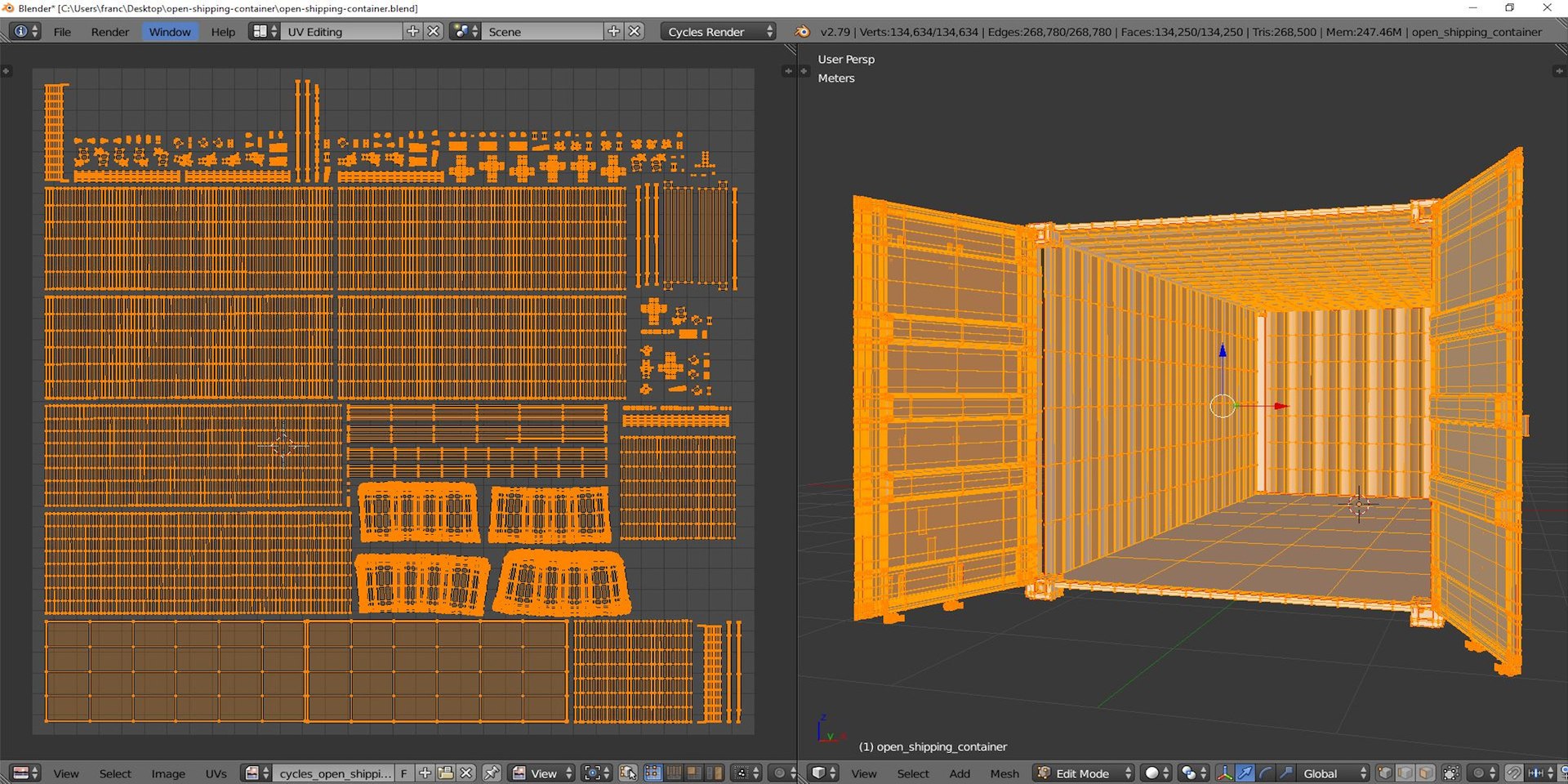 Open Shipping Container 3D Model - TurboSquid 1333361