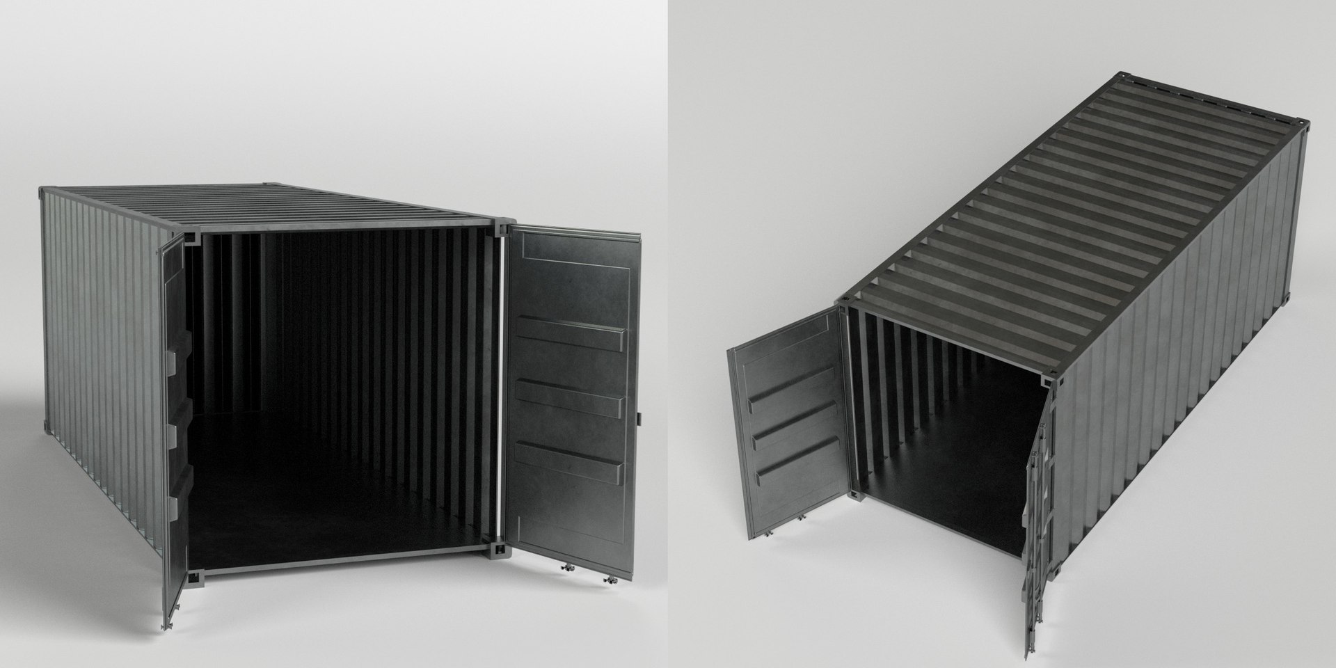 Open Shipping Container 3D Model - TurboSquid 1333361