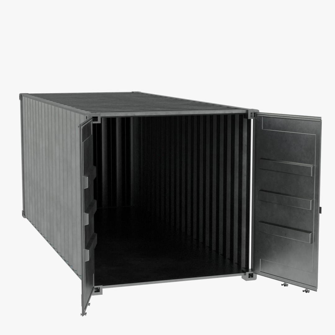Open Shipping Container 3D Model - TurboSquid 1333361
